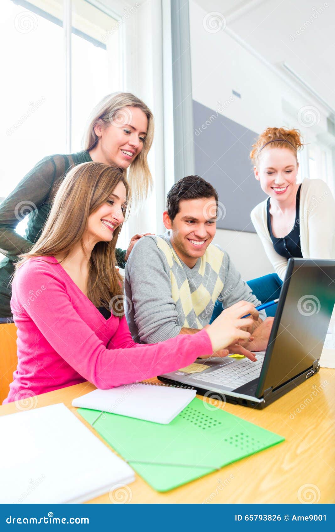 College Students in Teamwork Learning Stock Photo - Image of seminar ...