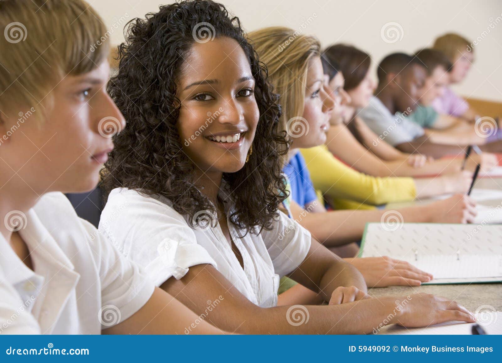 College Students in a University Lecture Stock Photo - Image of ...