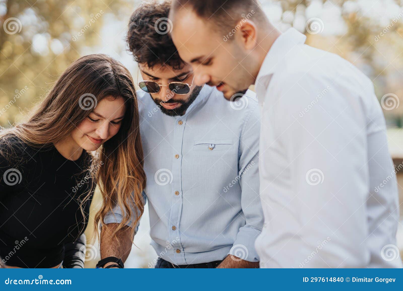 College Students Work Together in a Happy and Successful Teamwork ...