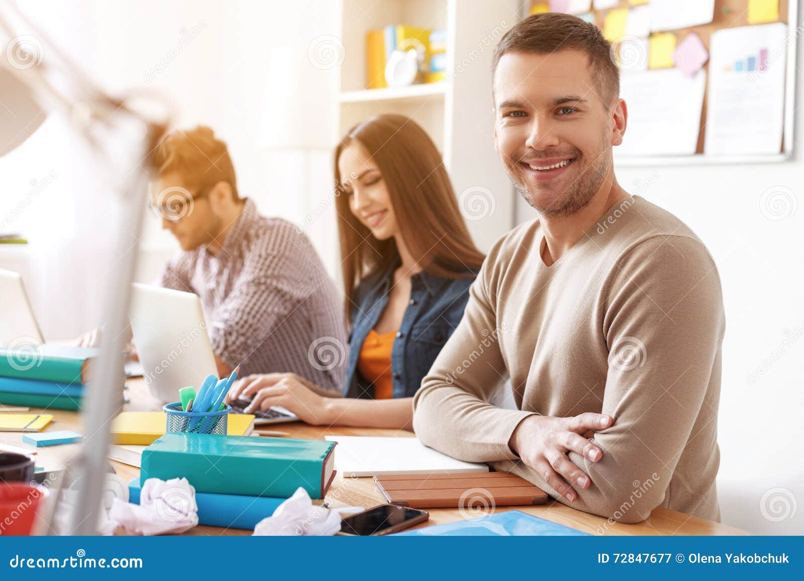 College Students Working Together Stock Image - Image of knowledge ...