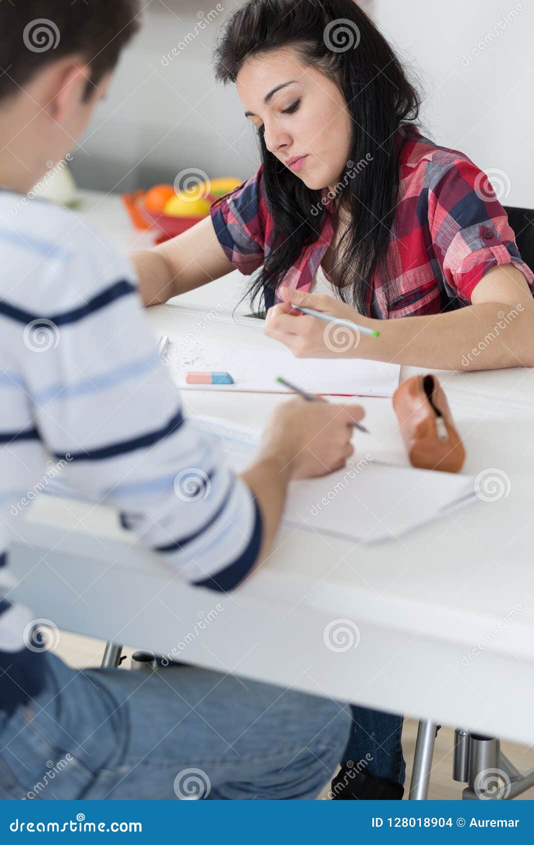 College Students Working Together Stock Photo - Image of attractive ...