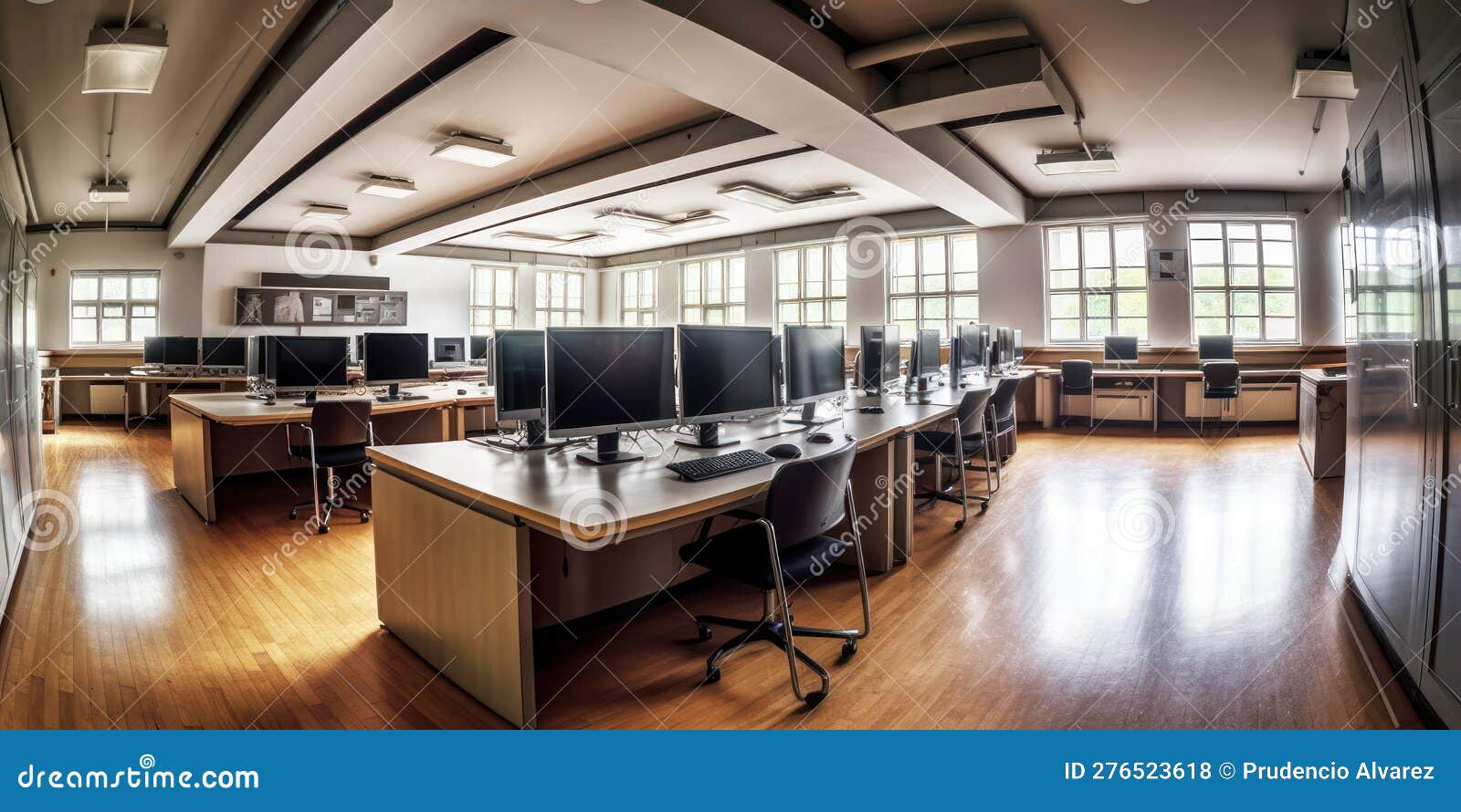 College or University Classroom Interior Stock Illustration ...