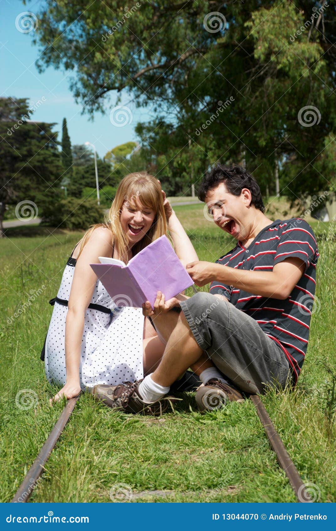 College or University Students Studying Outdoors Stock Photo - Image of ...