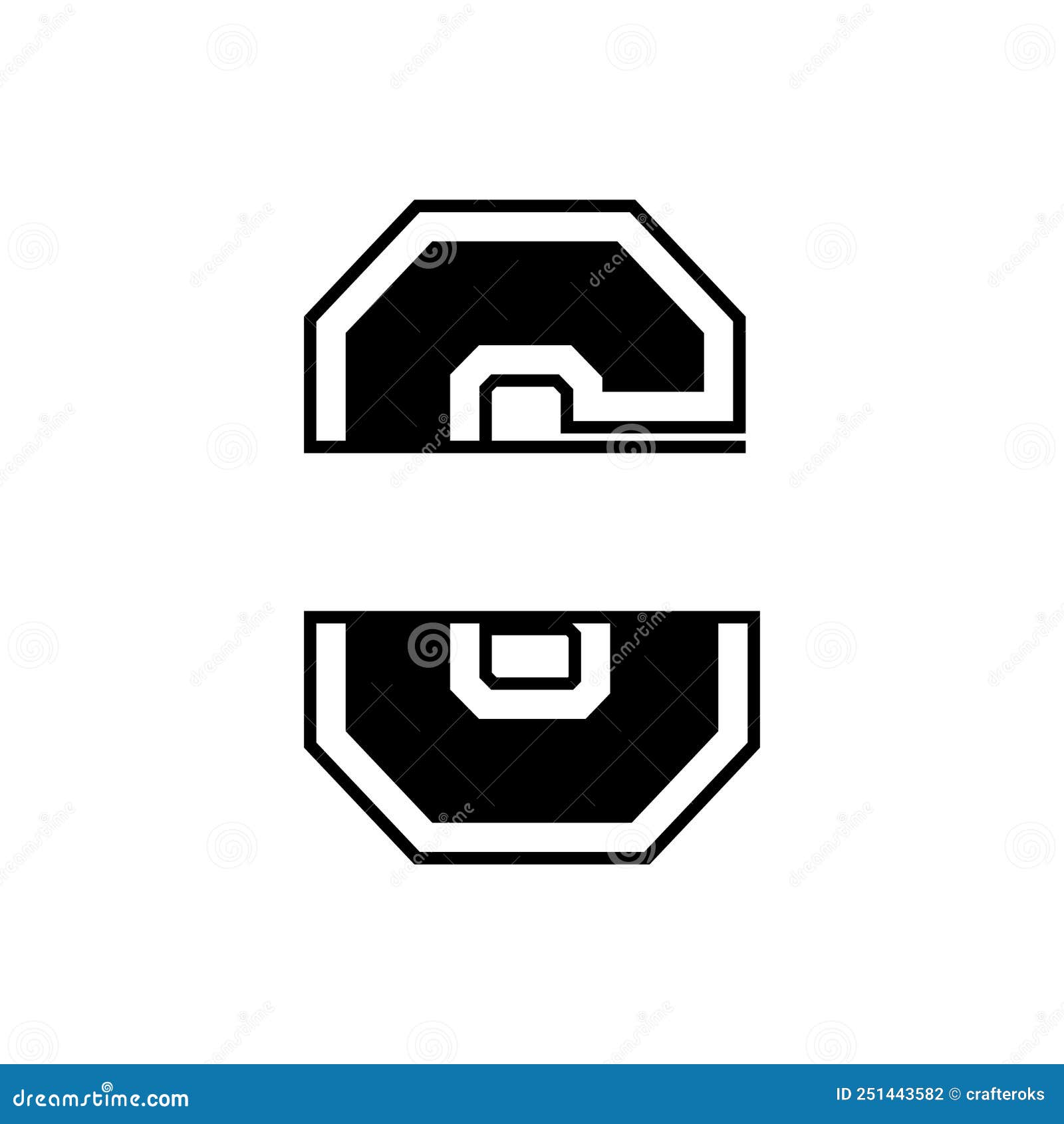 College Varsity Letter and Number EPS Vector Stock Vector ...
