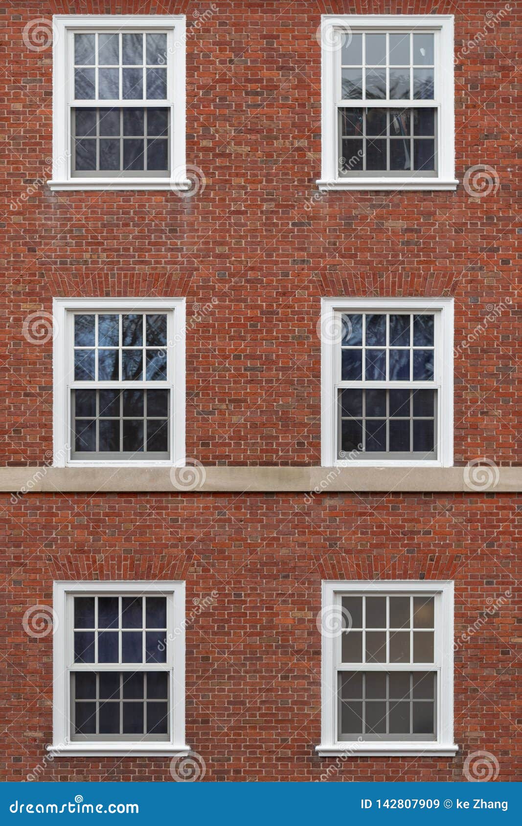 College Windows on Brick Wall Stock Image - Image of outside, style ...