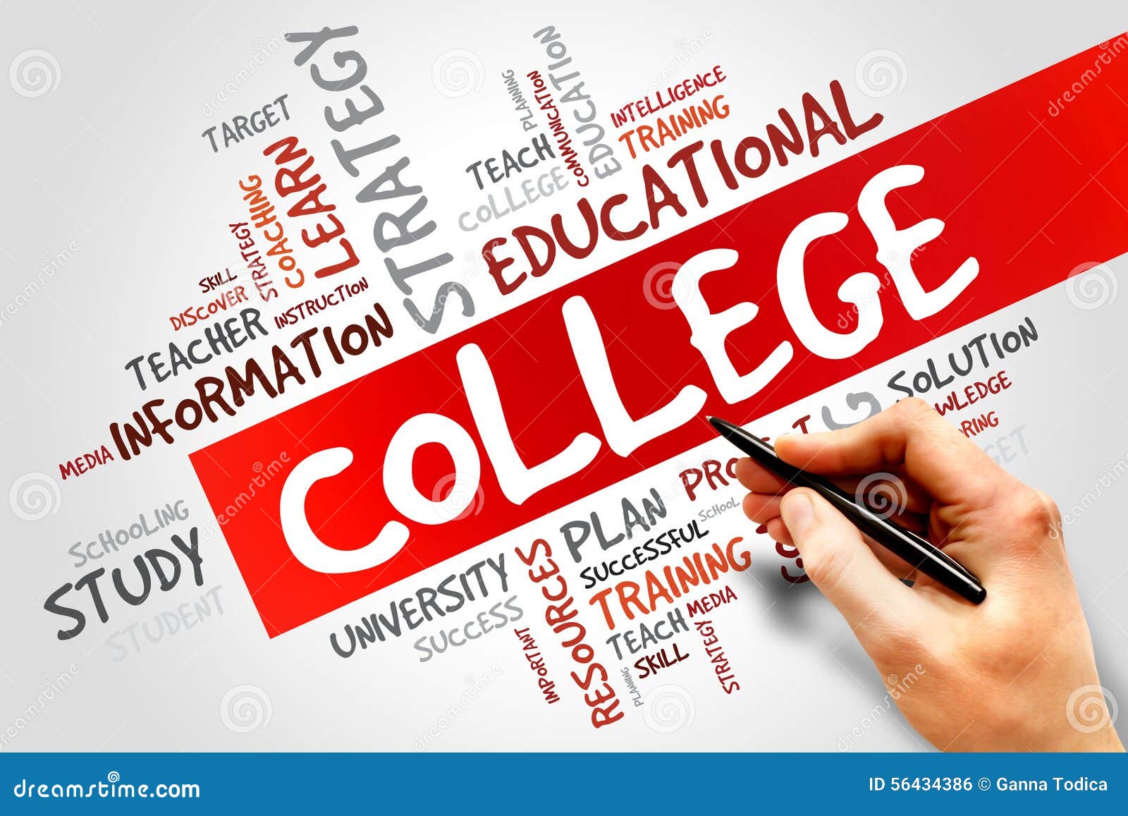 COLLEGE stock photo. Image of graduation, education, educate - 56434386