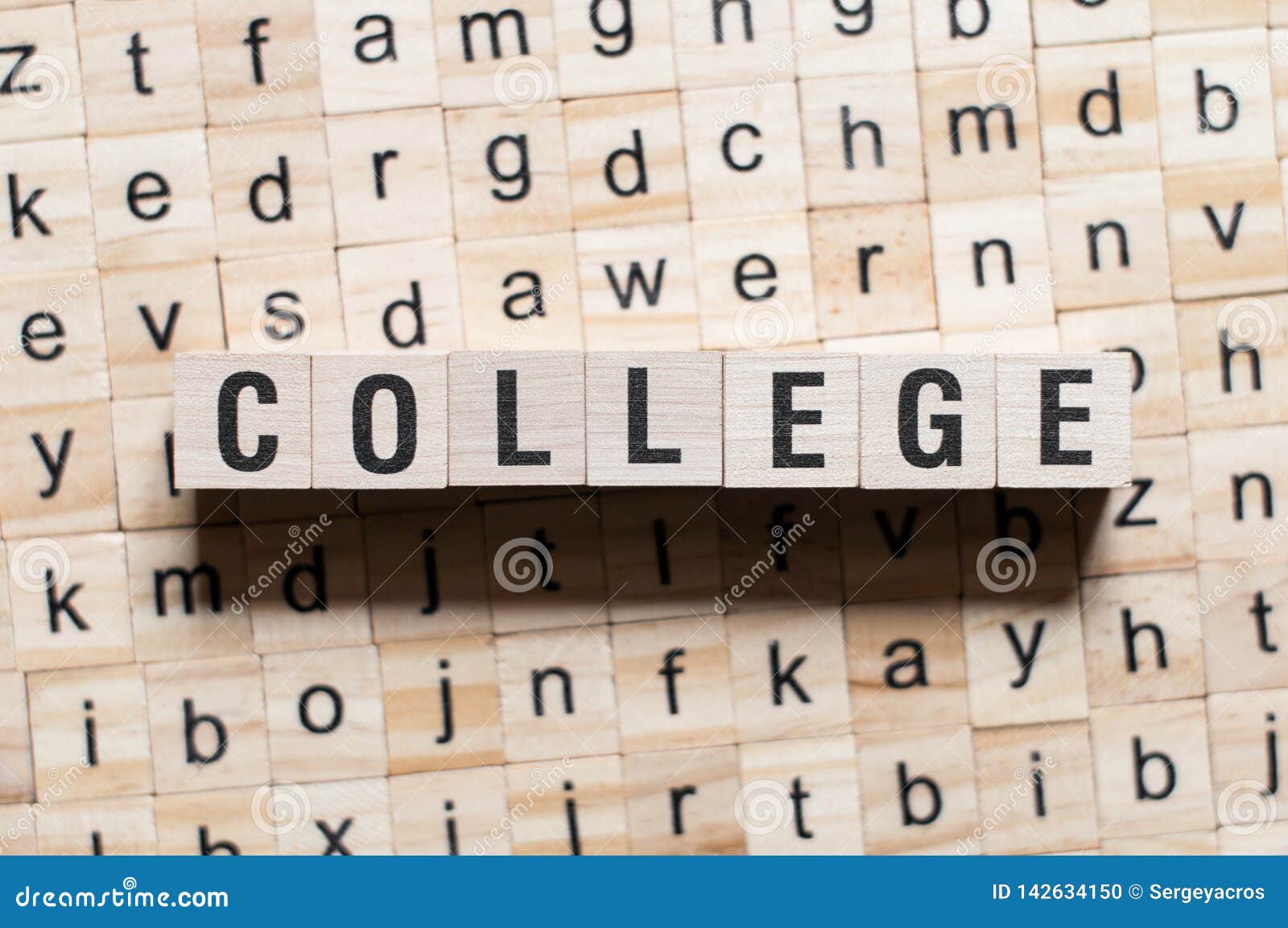 College word concept stock photo. Image of exam, lecture - 142634150