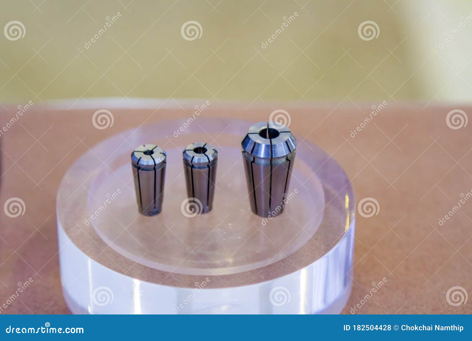 Collet Chuck Tool Collets Set Many Tye ,CNC Machine Stock Photo - Image ...
