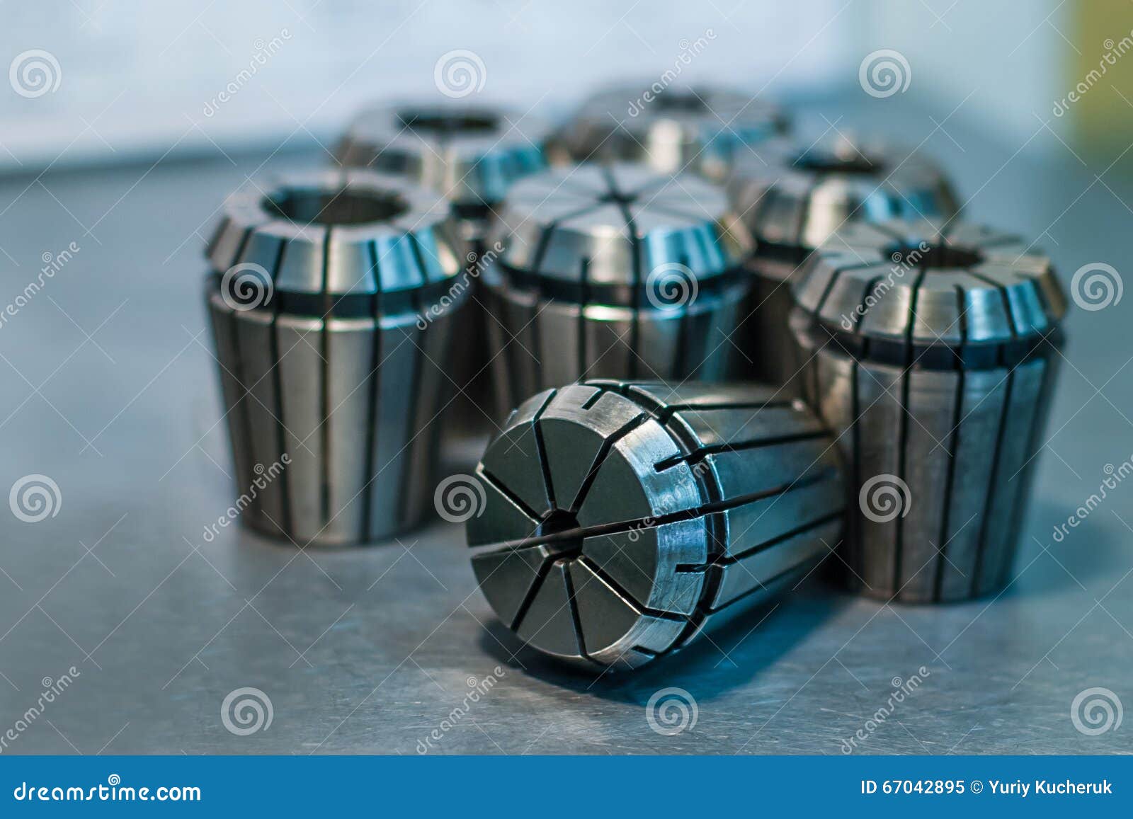Collets for machine tools stock image. Image of tools - 67042895