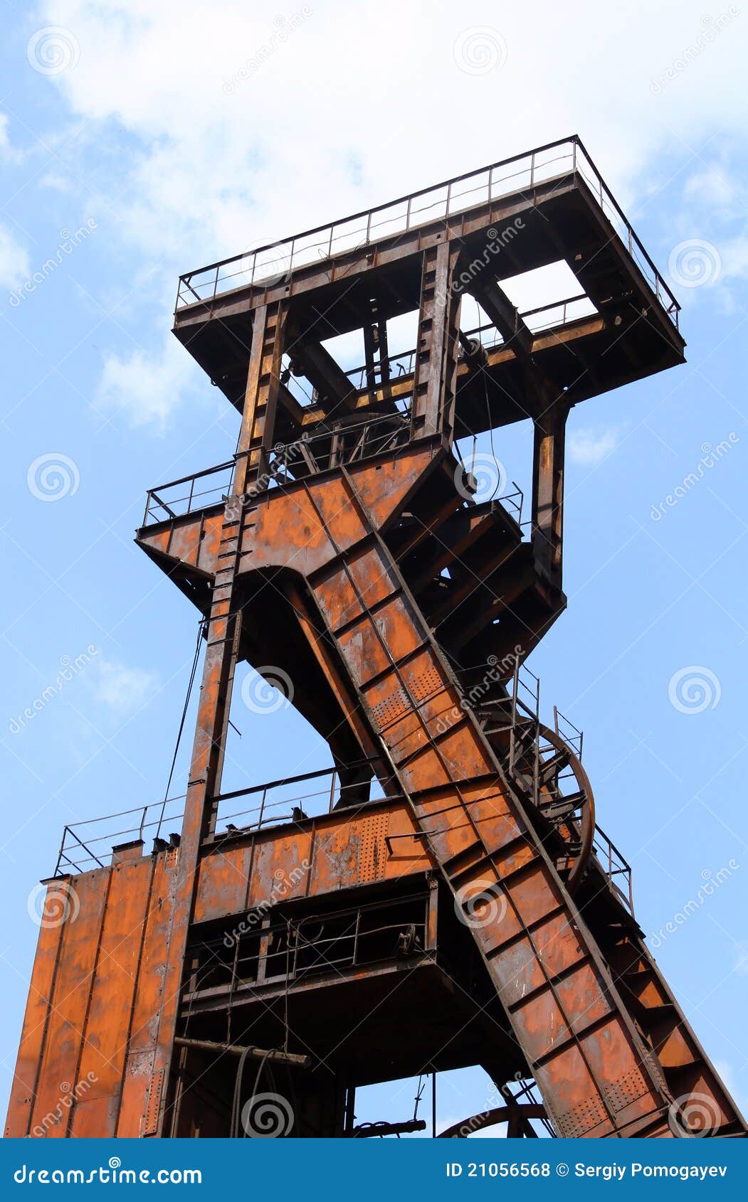Colliery Pit Head Wheels stock photo. Image of winding - 21056568
