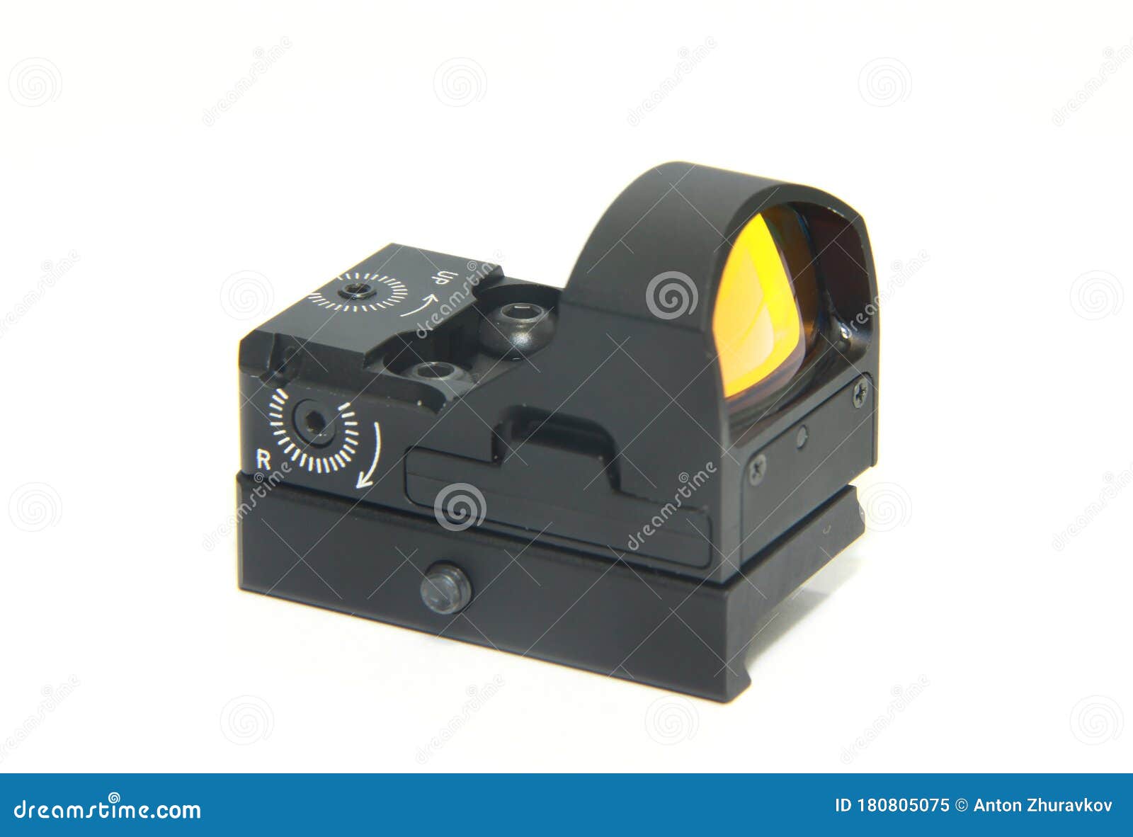 Collimator Sight on White Background Stock Image - Image of machine ...