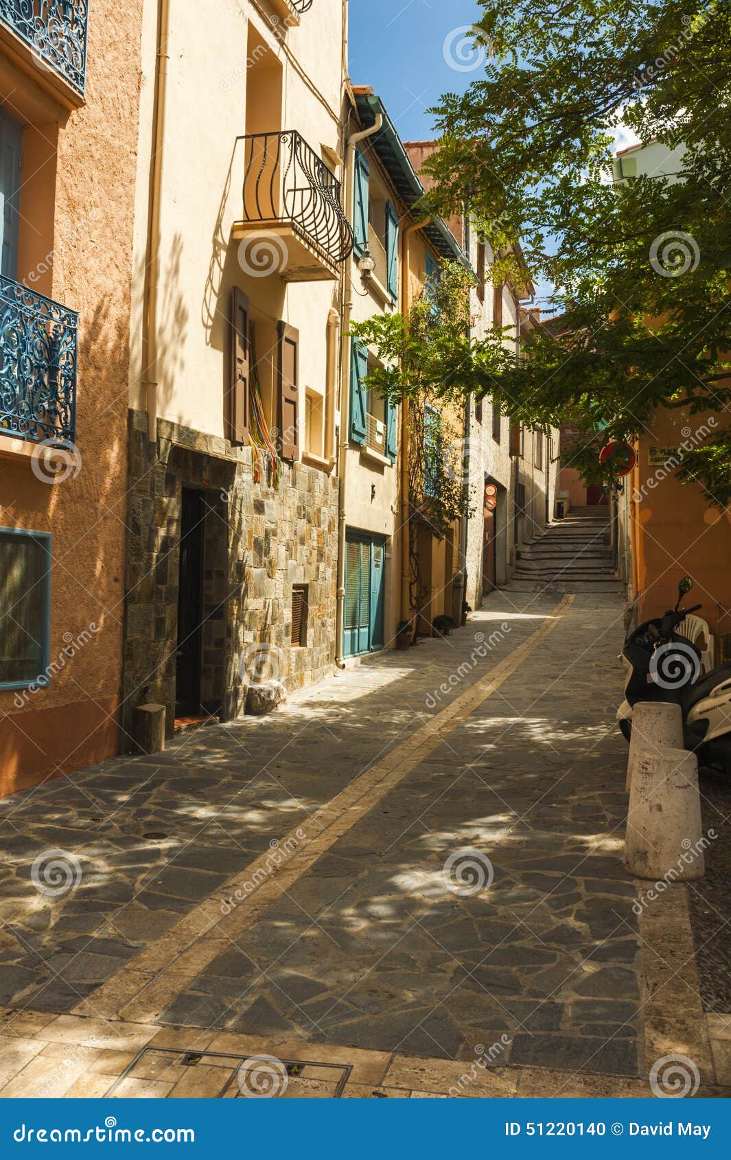 Collioure midday sun stock photo. Image of copyspace - 51220140