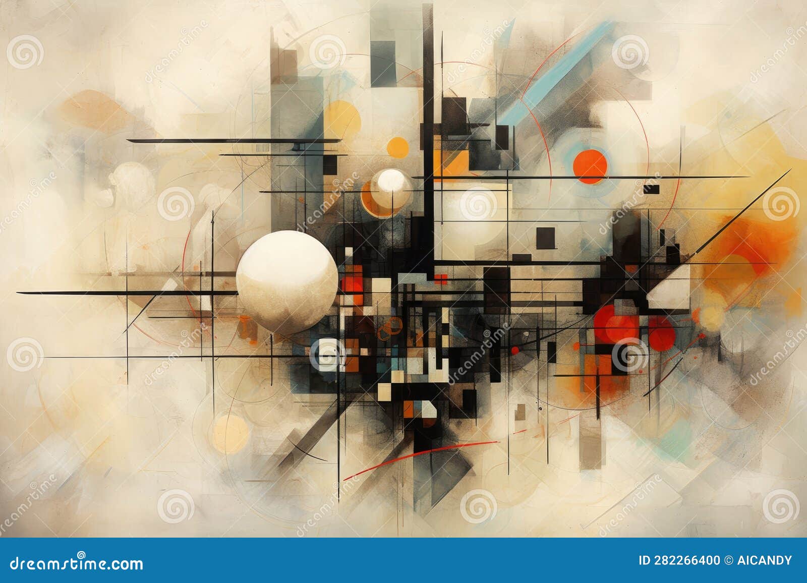 Collision of Abstract Symbols and Geometric Elements, Forming a ...