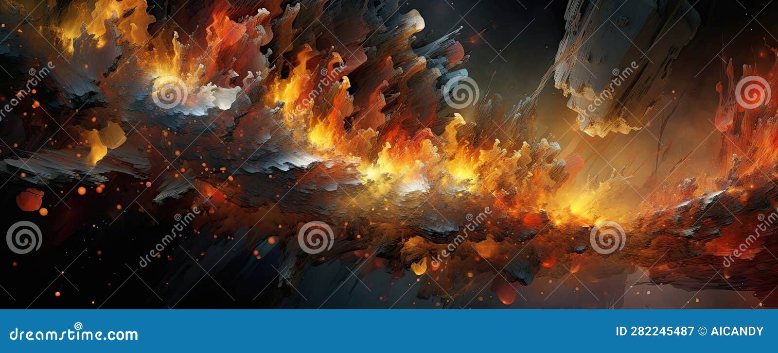 Collision of Abstract Textures and Digital Elements, Merging the ...