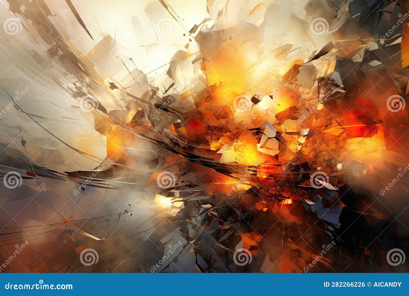 Collision of Abstract Textures and Digital Elements, Merging the ...