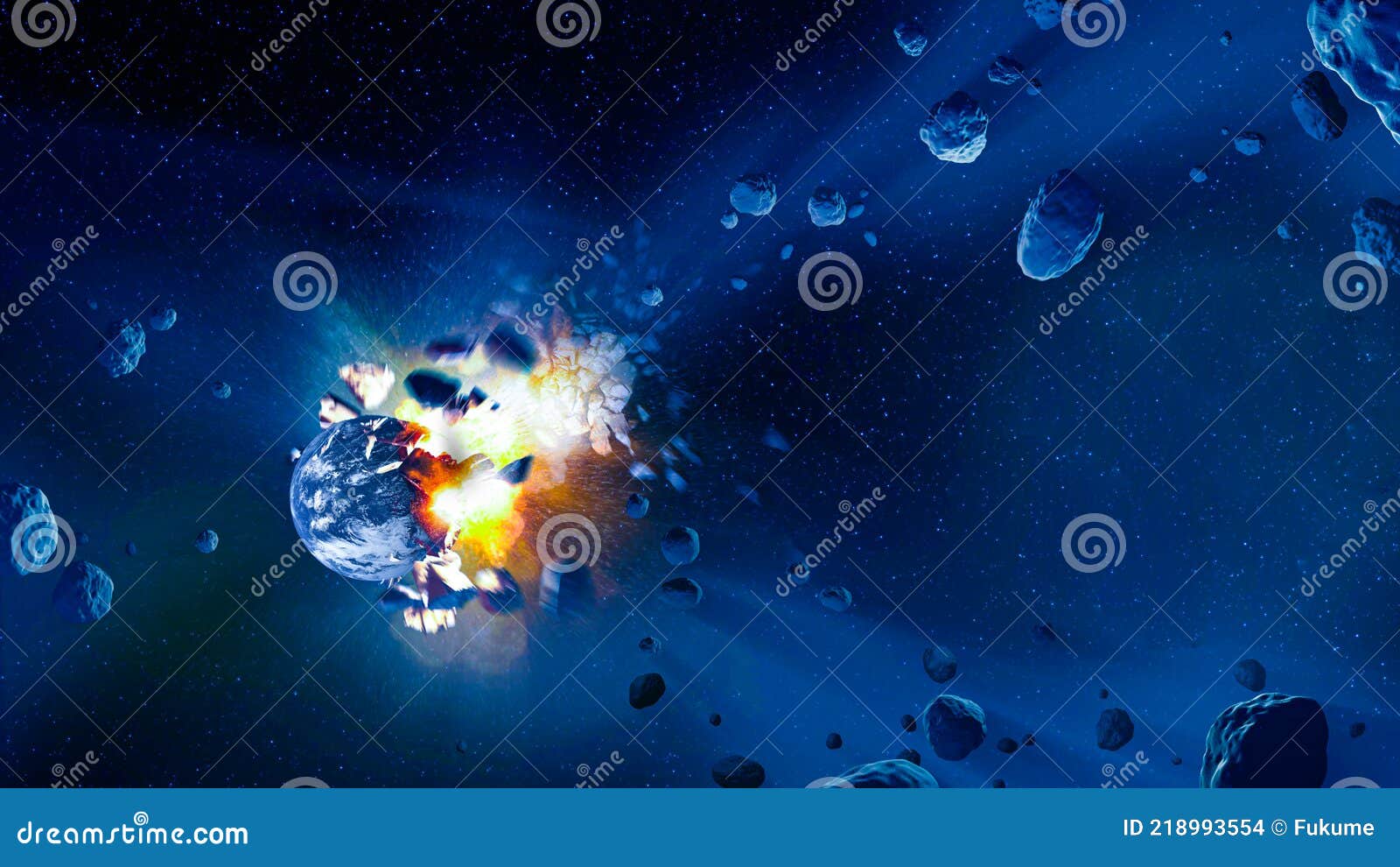 Collision of Asteroids with Planet Earth Elements of this Image ...