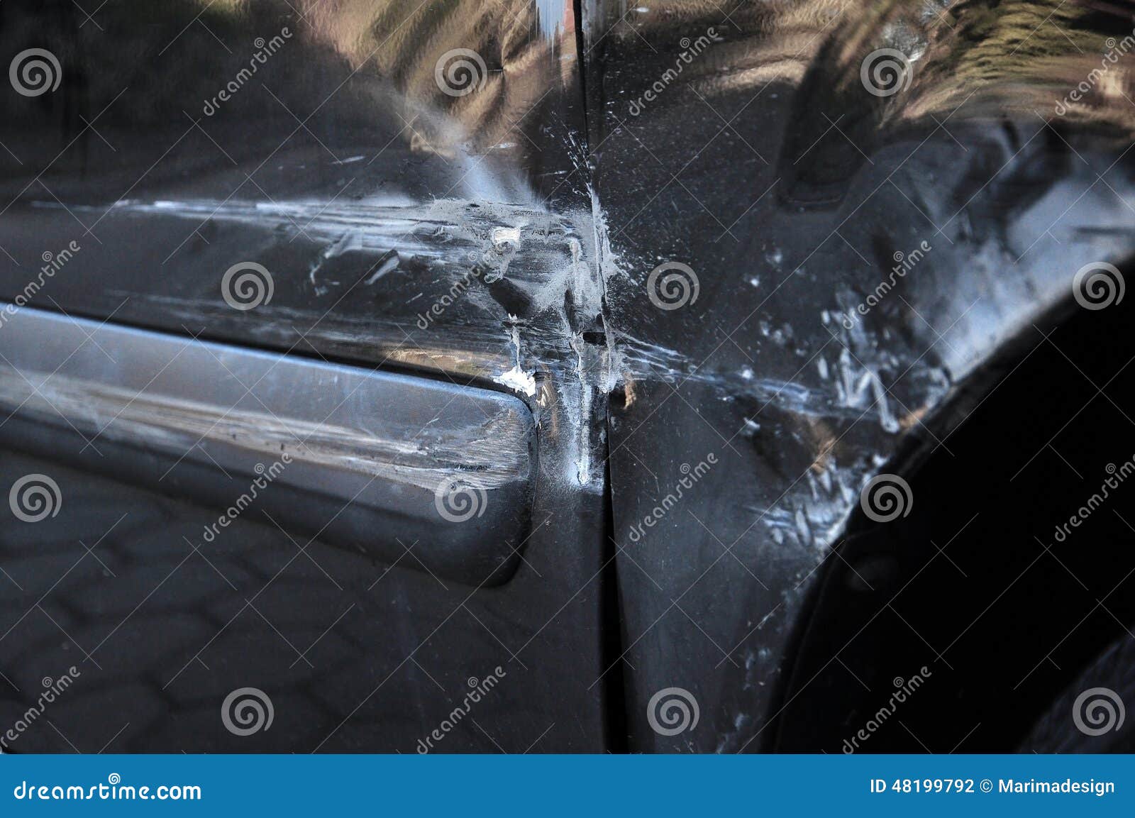 Collision damage stock photo. Image of street, insured - 48199792