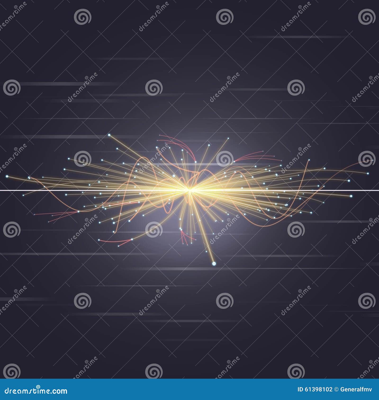 Collision De Particules Dans LHC (grand Collider De Hadron ...