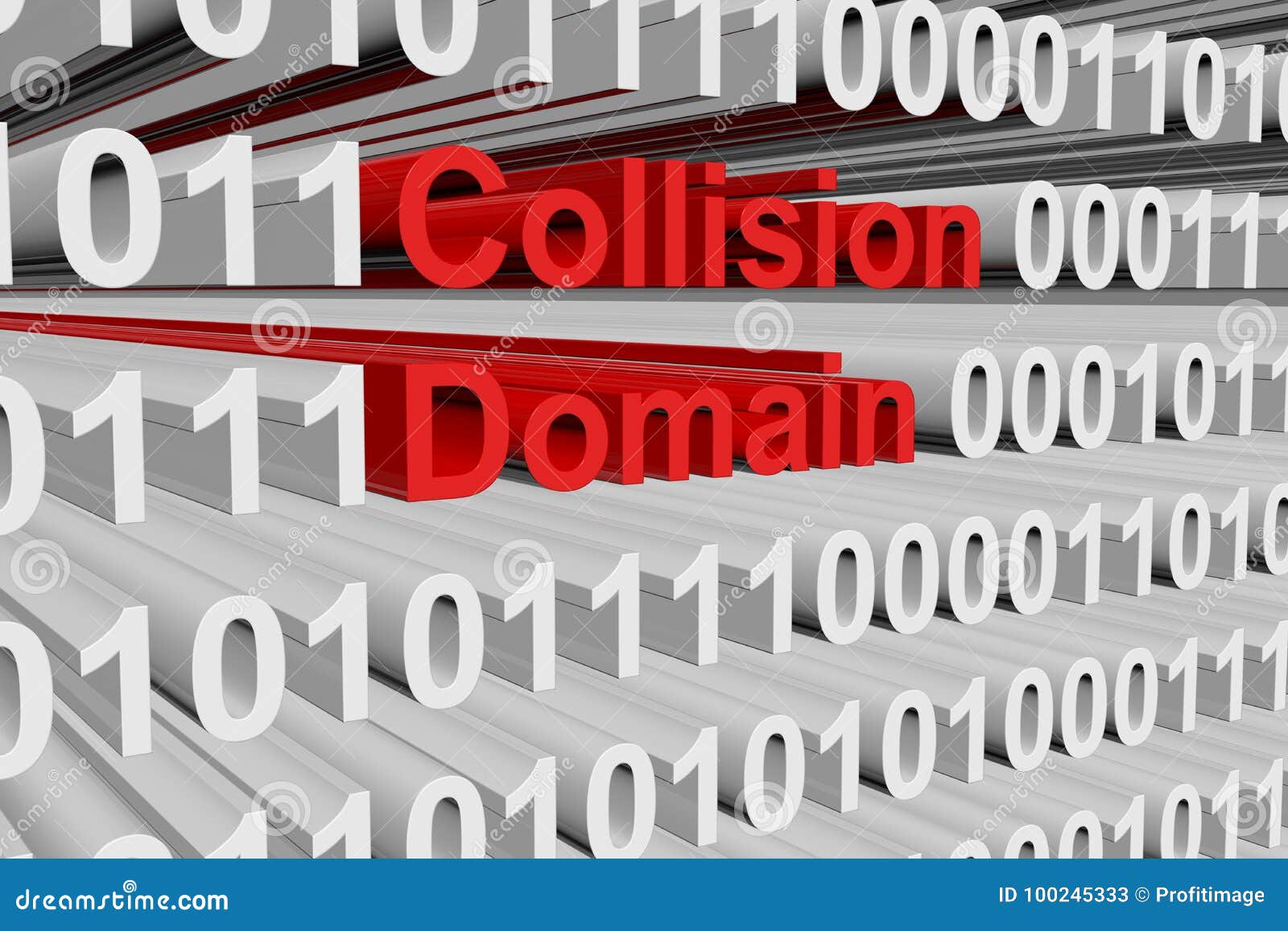 Collision domain stock illustration. Illustration of link - 100245333