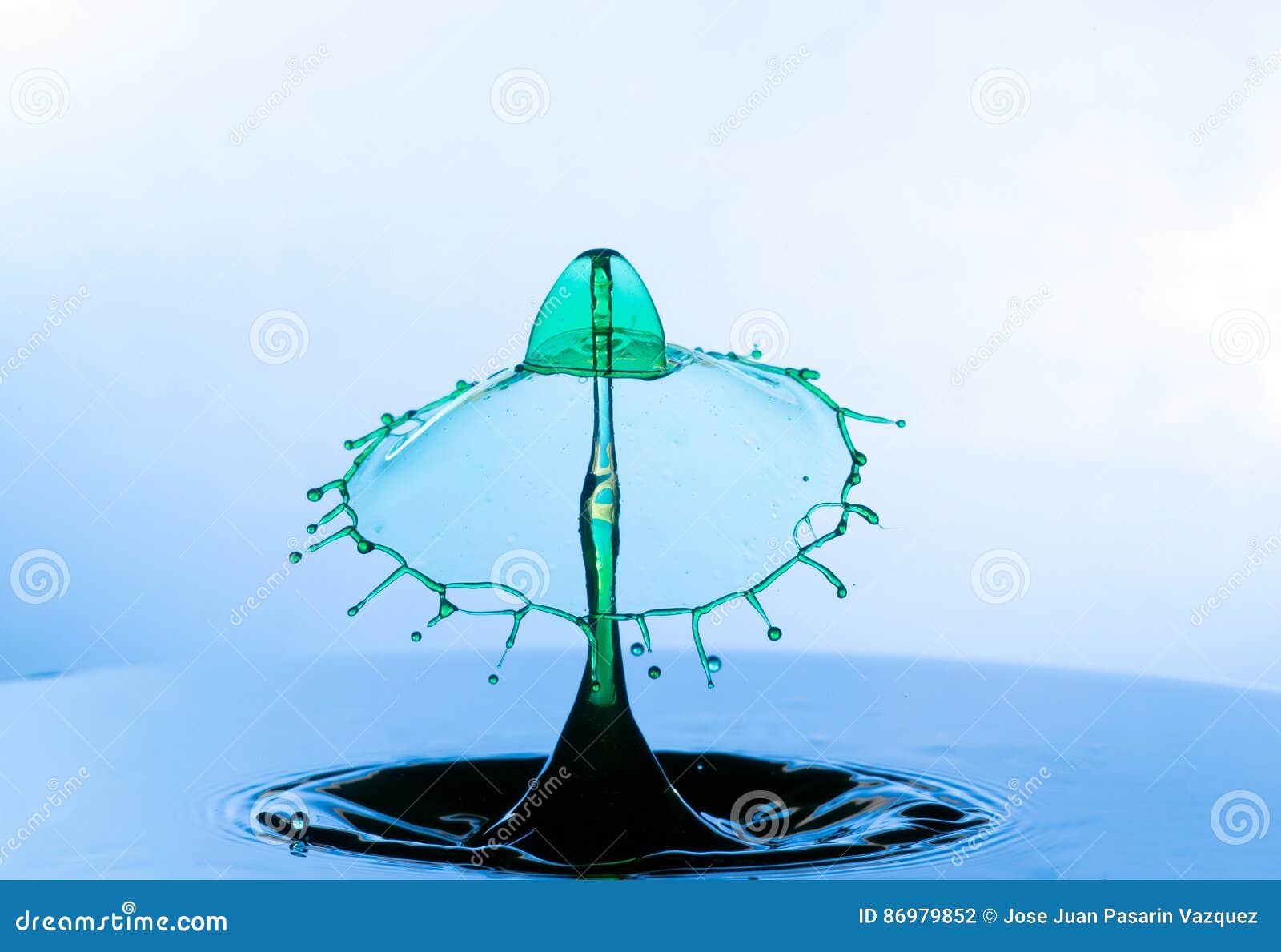 Collision of Two Drops on a Surface of Water Stock Photo - Image of ...