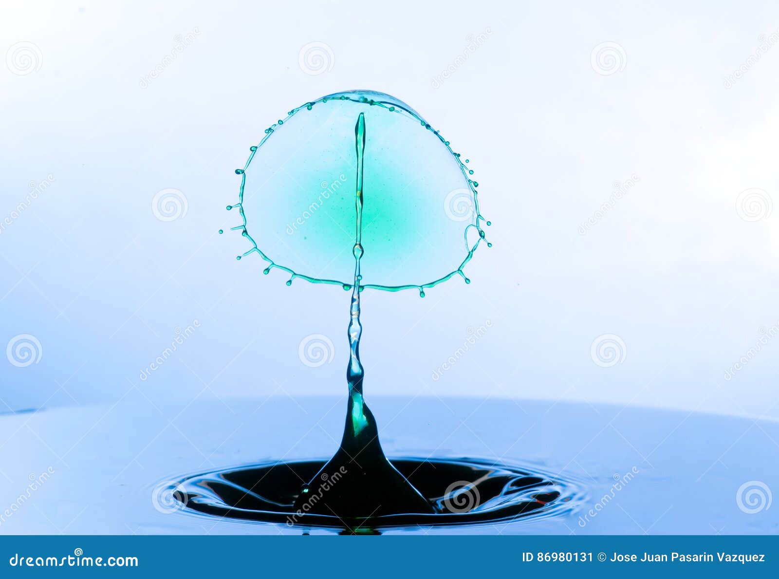 Collision of Two Drops on a Surface of Water Stock Image - Image of ...