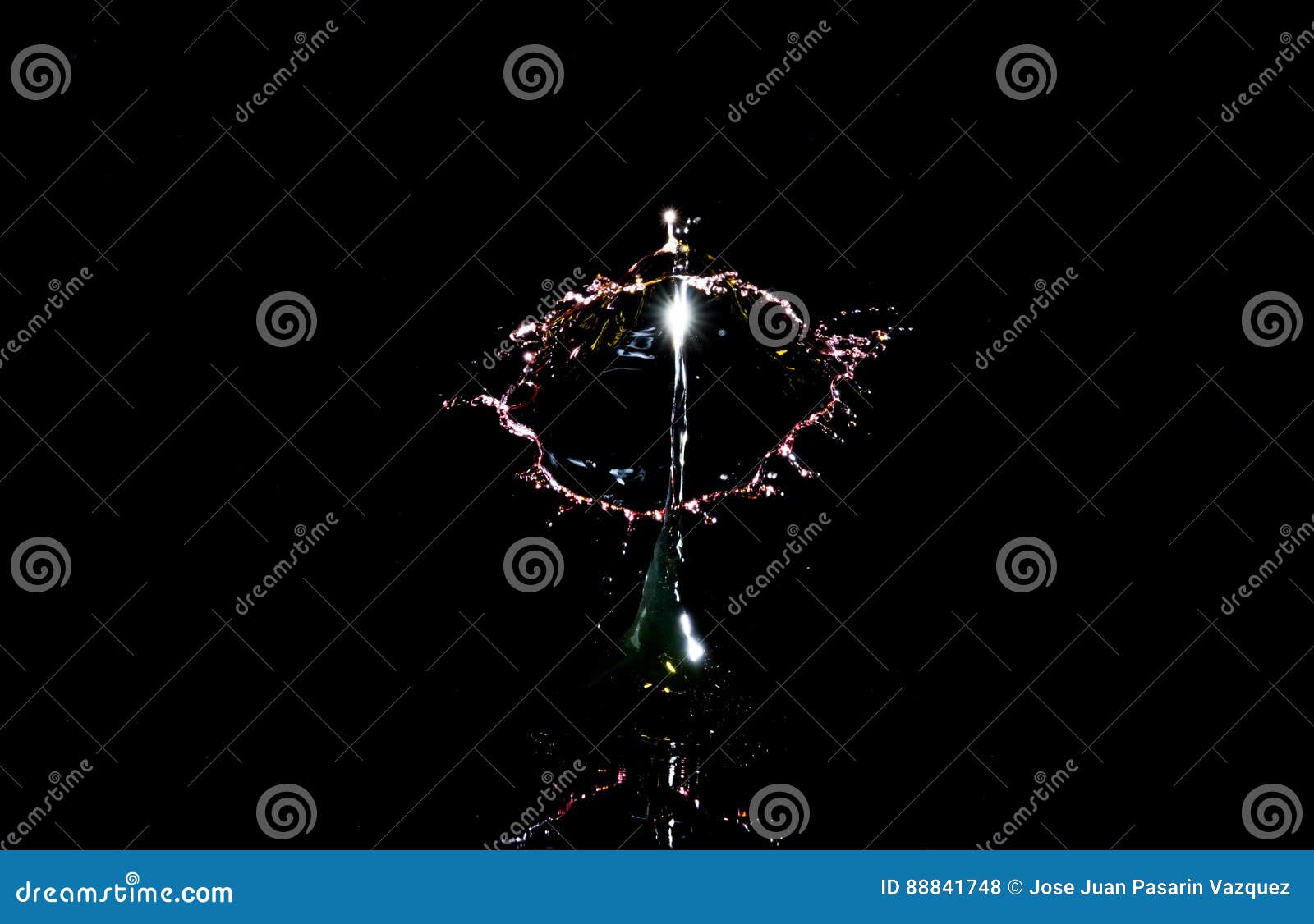 Collision of Two Drops of Water Stock Photo - Image of blue, collision ...