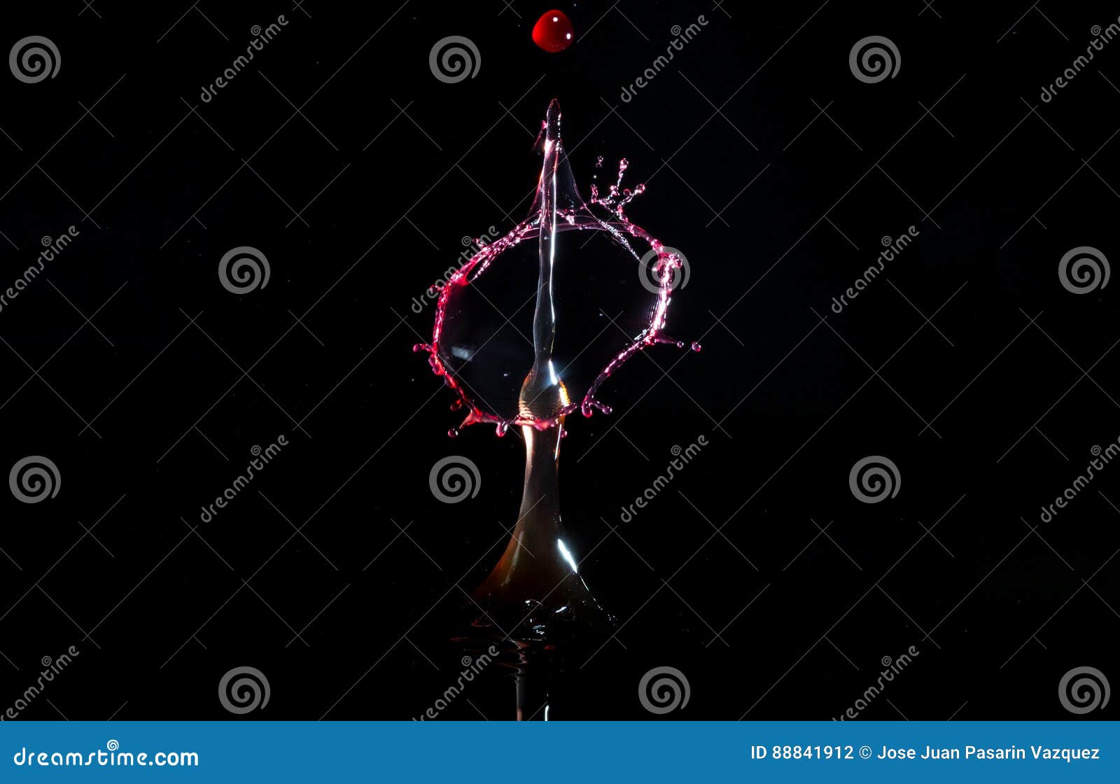 Collision of Two Drops of Water Stock Photo - Image of drops, fluid ...