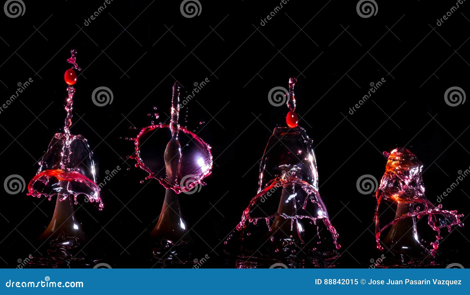 Collision of Two Drops of Water Stock Image - Image of droplet, ripple ...