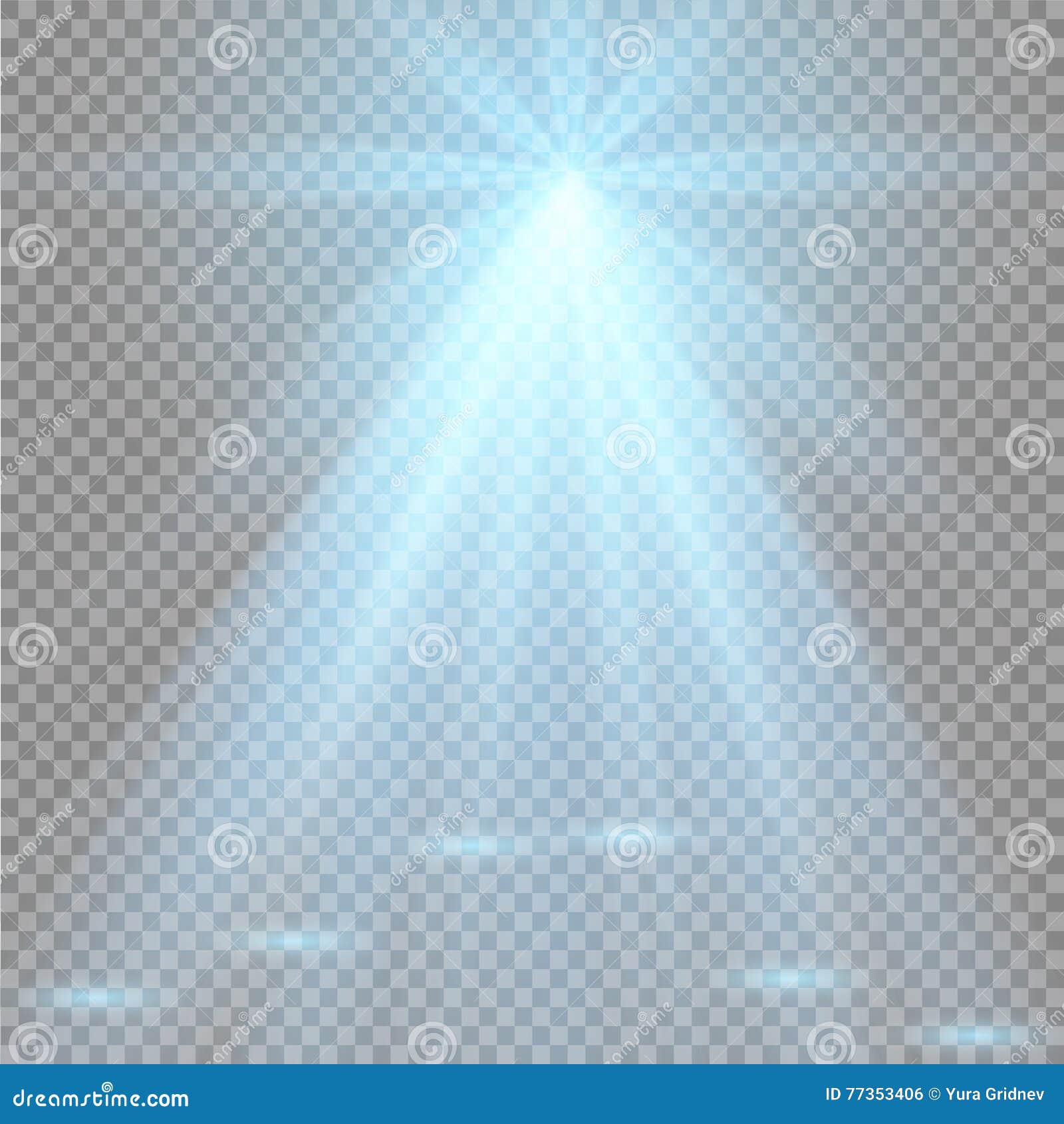 Collision of Two Forces with Red and Blue Light. Vector Illustration ...