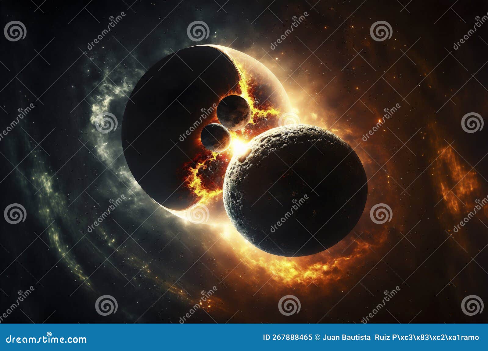 Two Planets Crashing