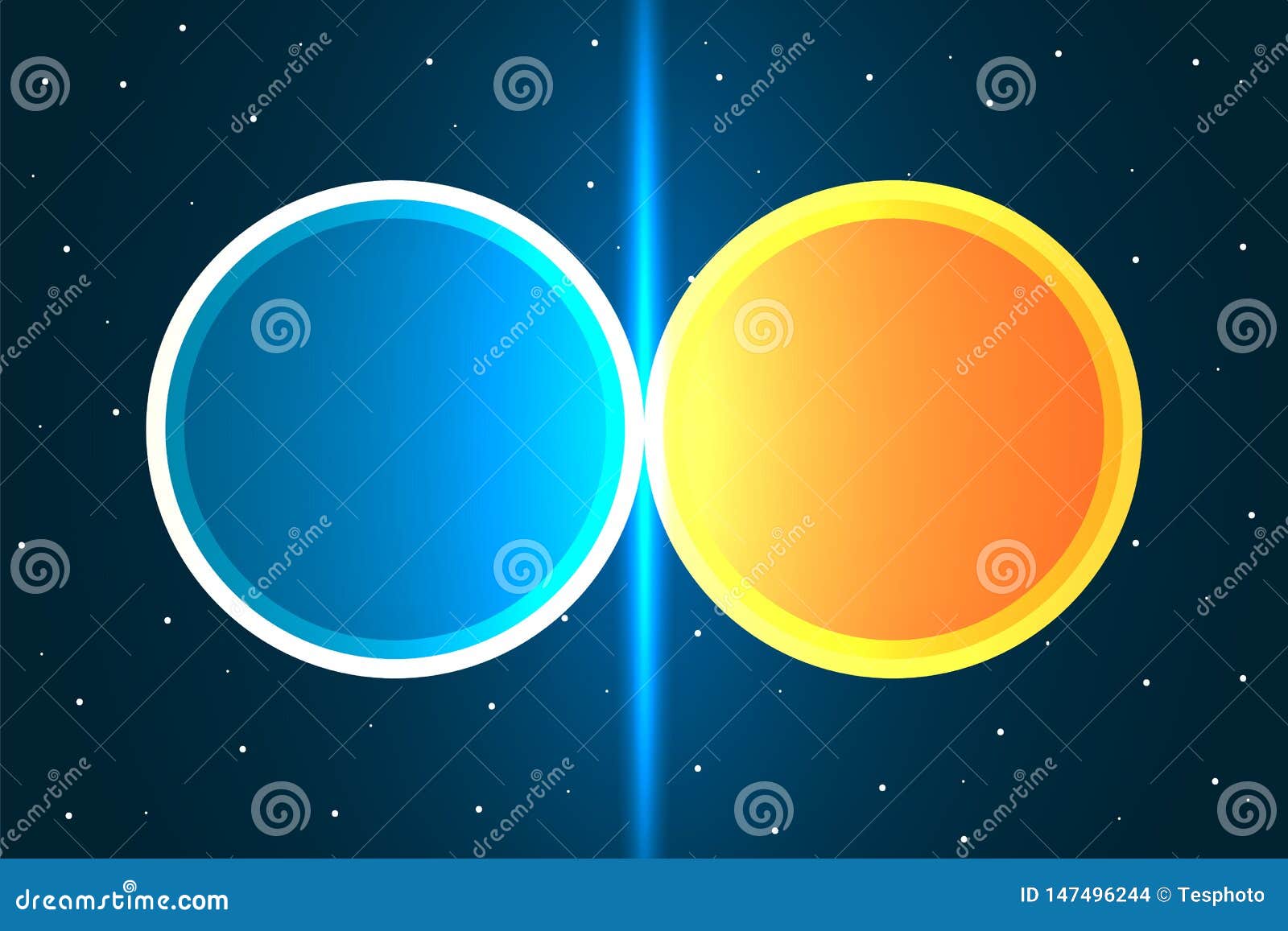 Collision of Two Planets. Planet and the Space. Adventure at Universe ...