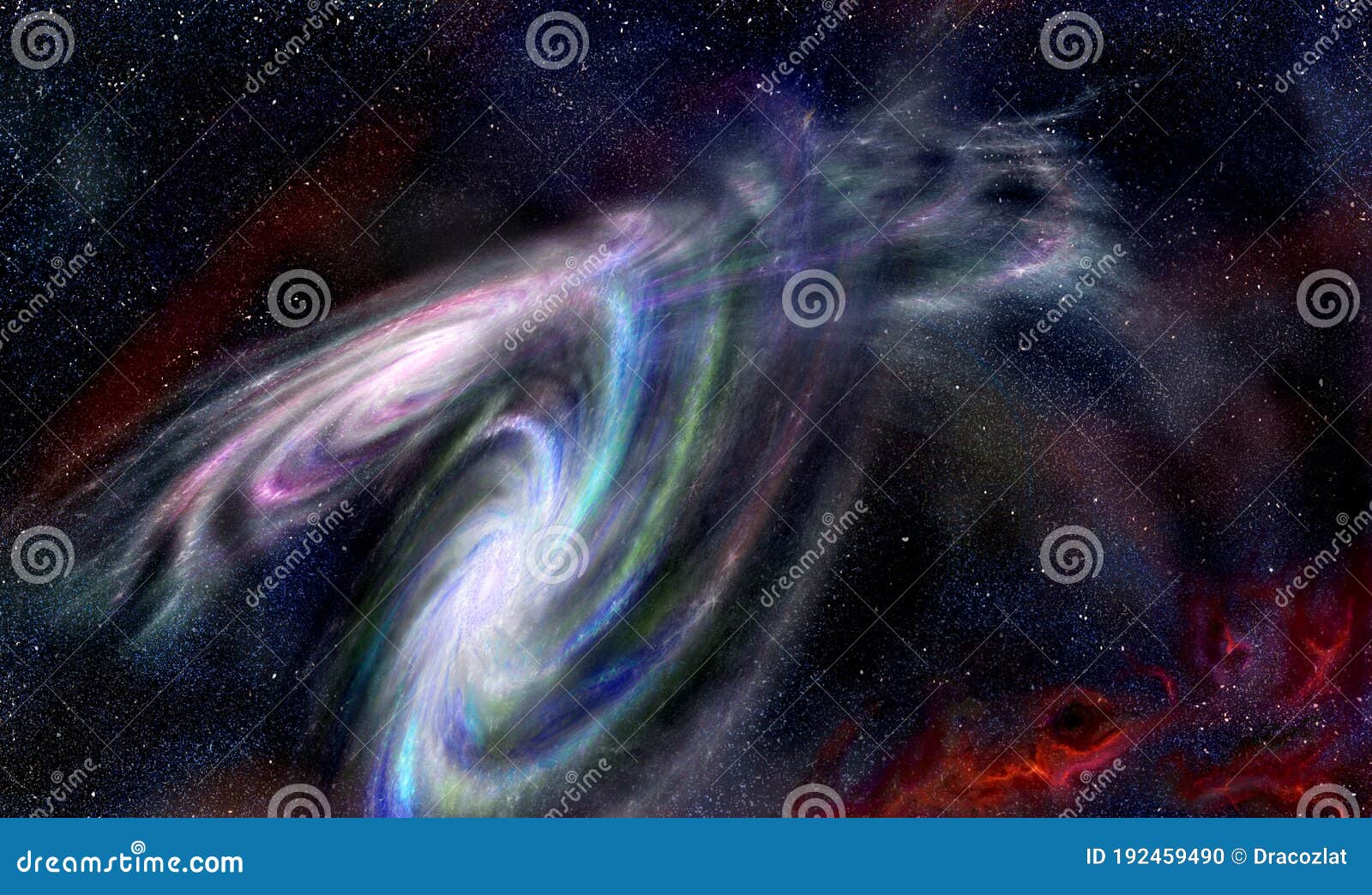 Collision Of Two Galaxies