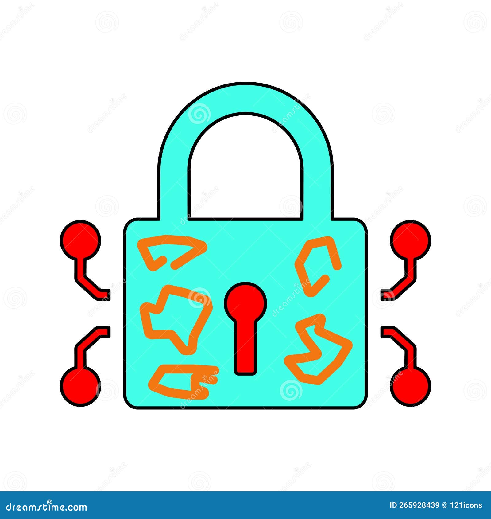 Collocation, Rust Icon. Colorful Vector Graphics Stock Vector ...