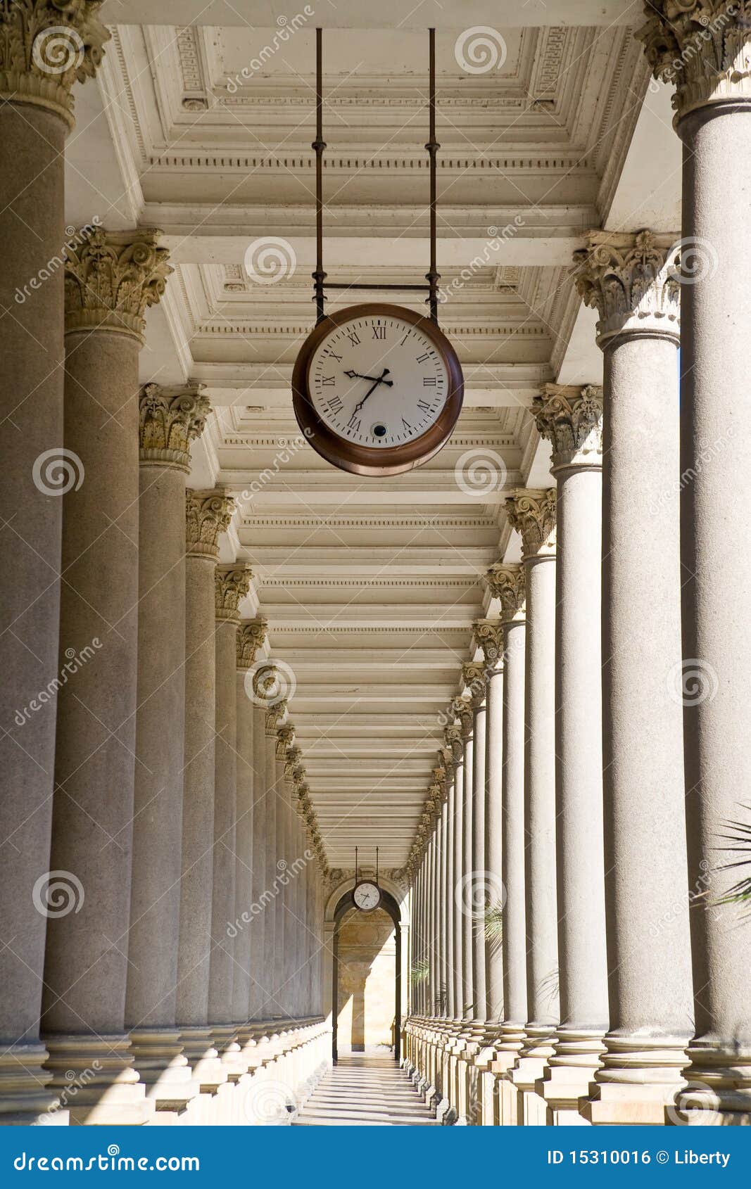 Collonade stock photo. Image of journey, carlsbad, eastern - 15310016