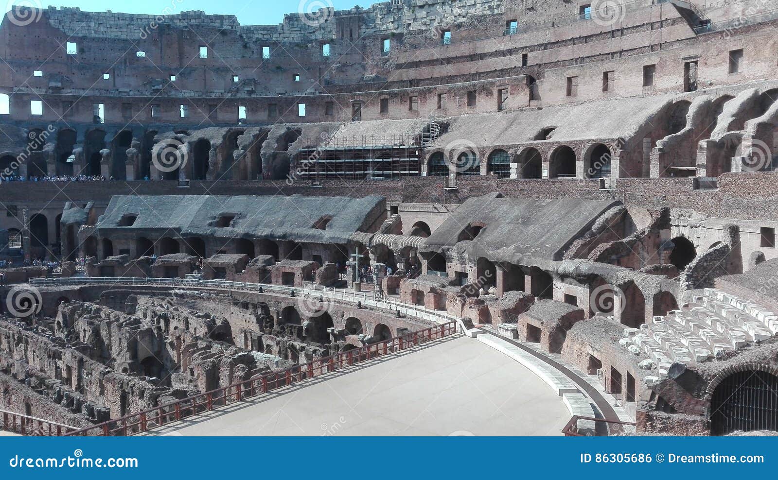 Colloseum stock photo. Image of rome, inside, italy, tribunes - 86305686