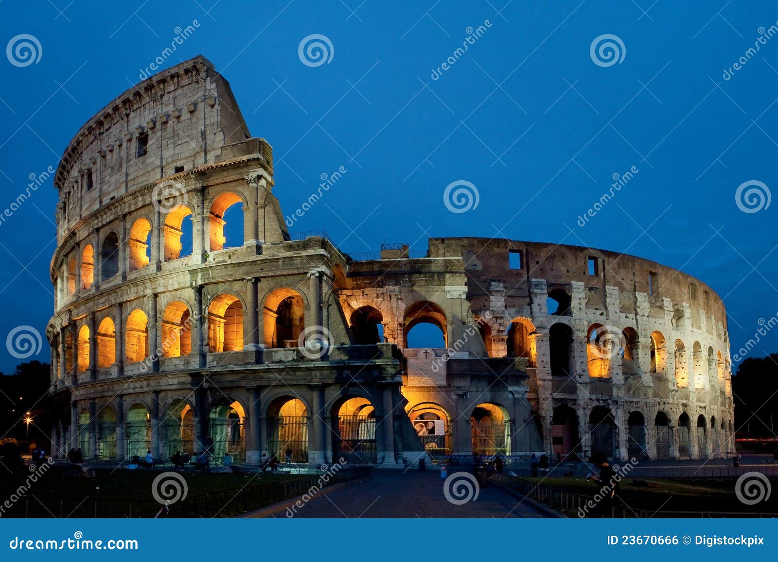The Colloseum, Rome stock photo. Image of roman, arches - 23670666