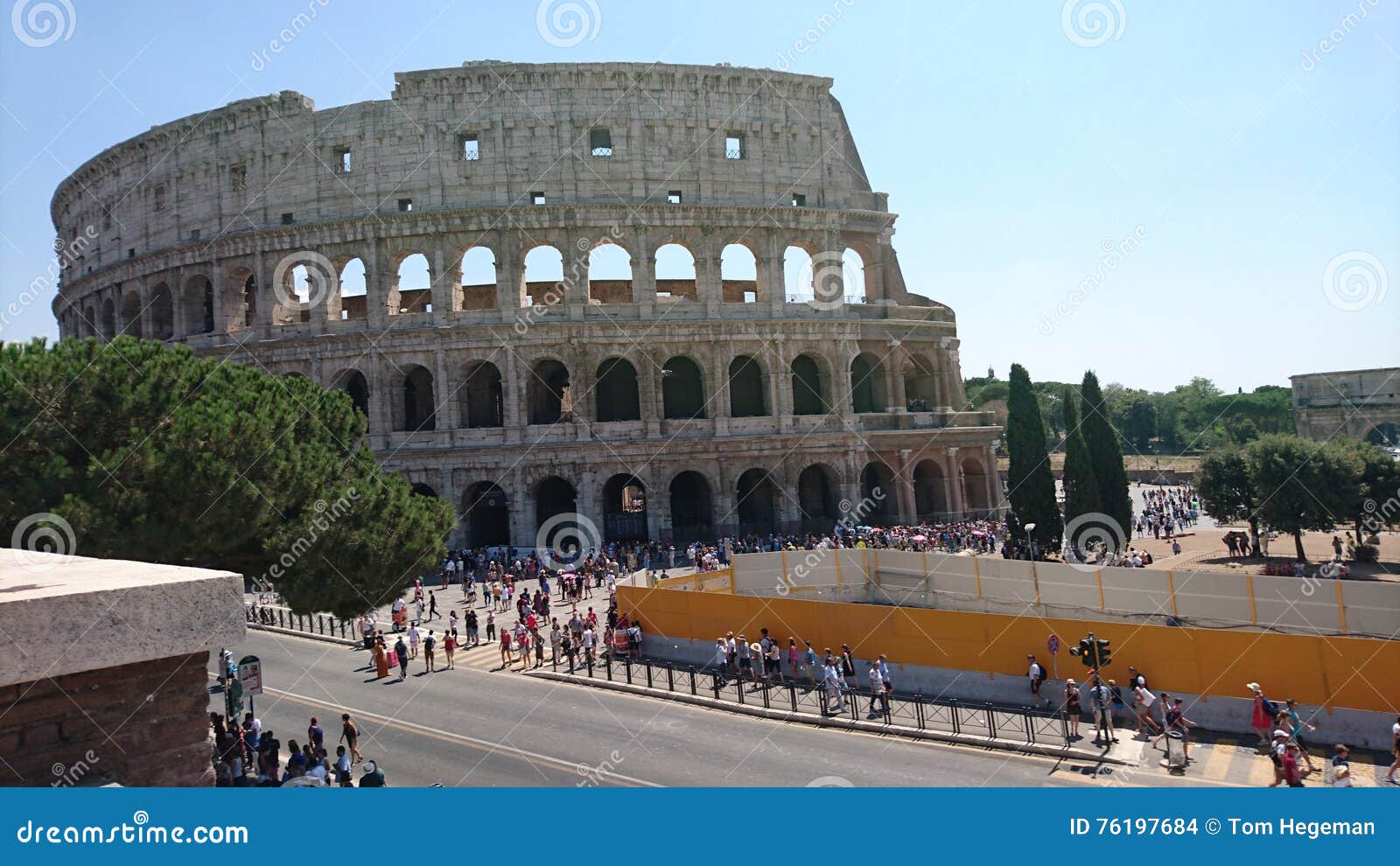 Colloseum stock photo. Image of street, outside, rome - 76197684