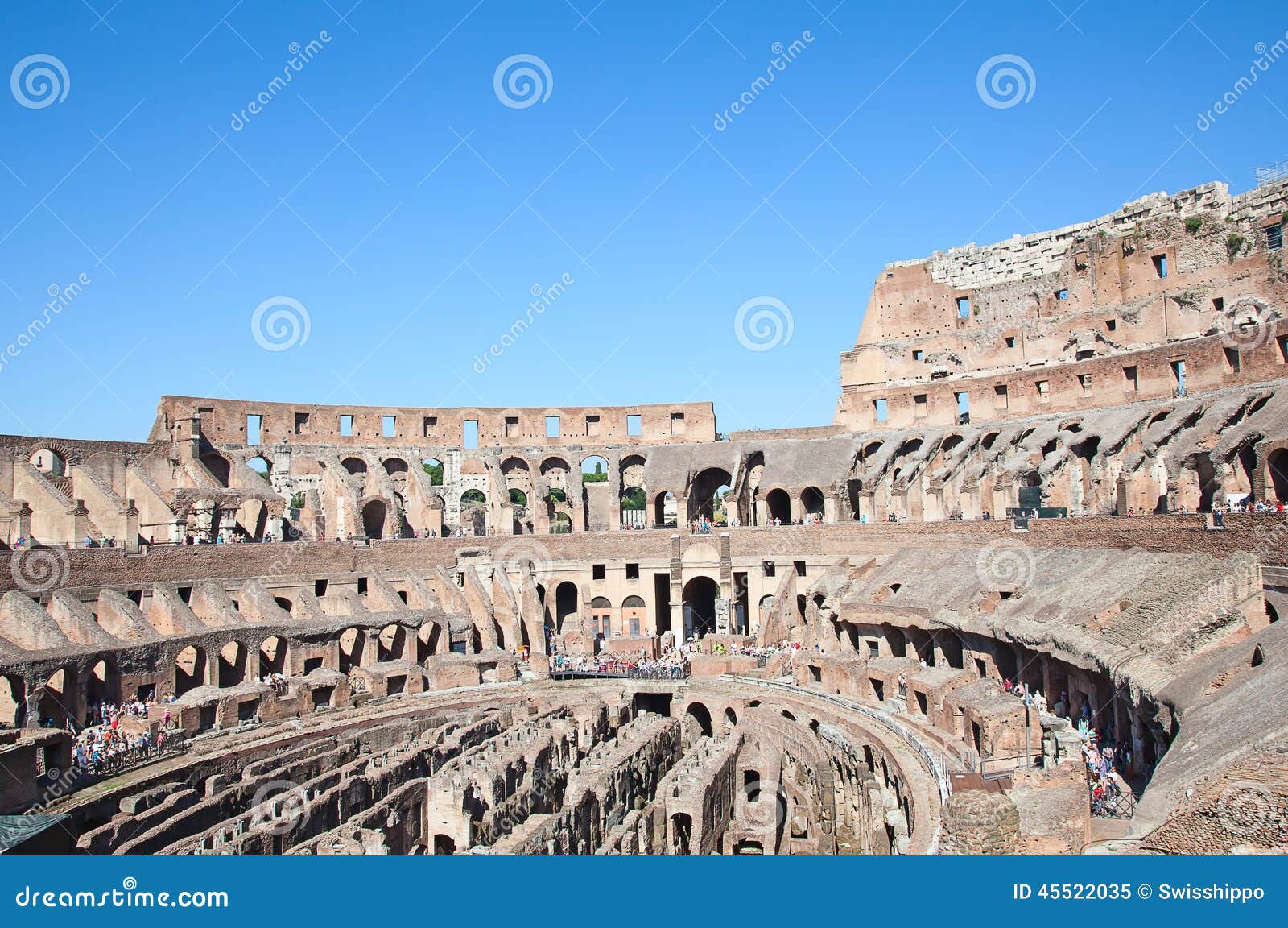 Colloseum stock image. Image of amphitheater, architectural - 45522035