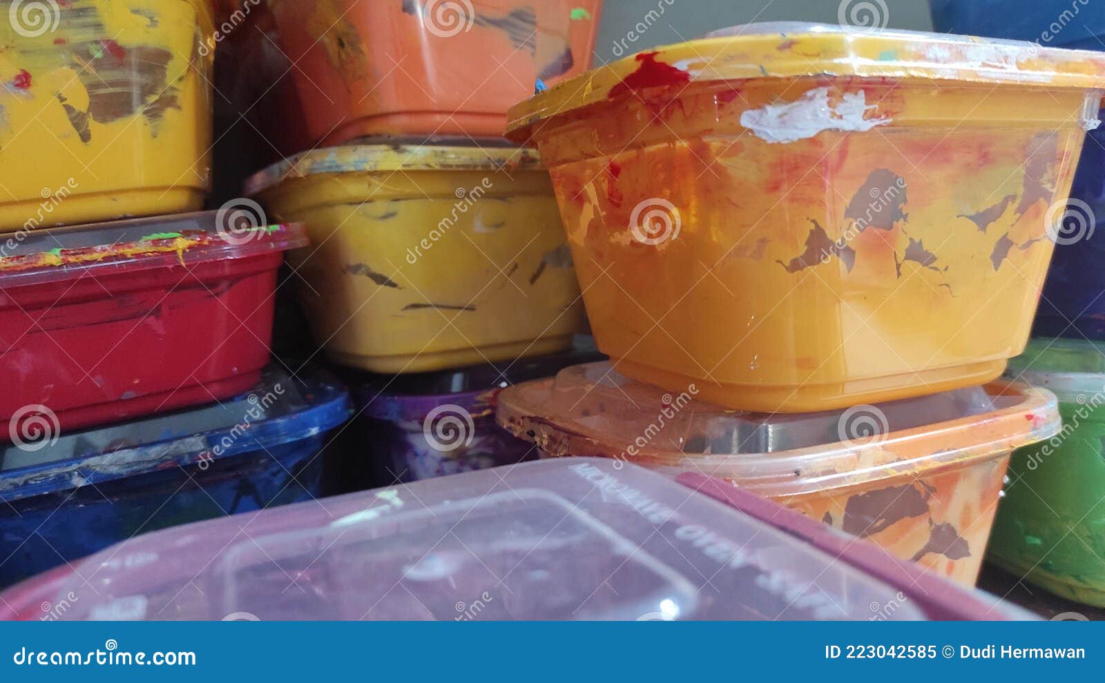 Collour mixing ink stock image. Image of mixing, yellow - 223042585