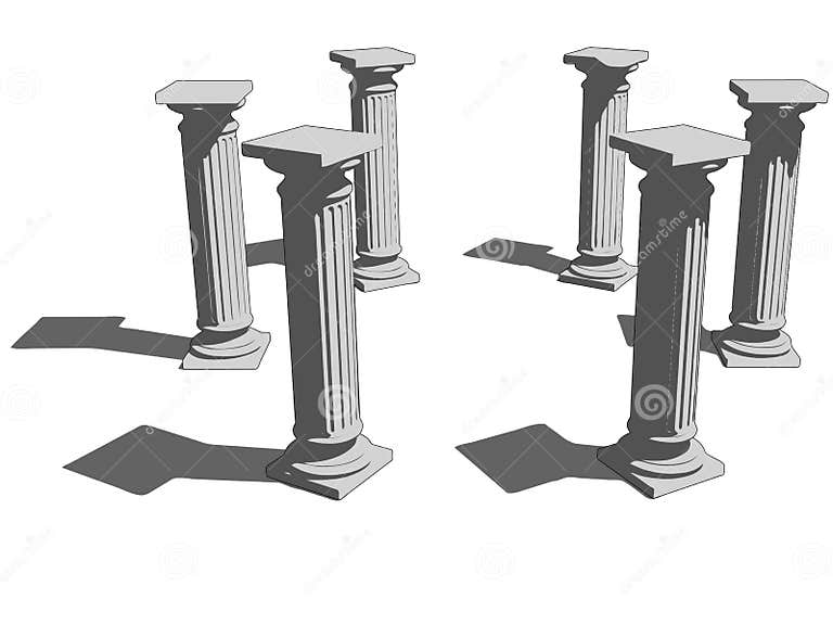 Collumn stock vector. Illustration of ancient, college - 9579817