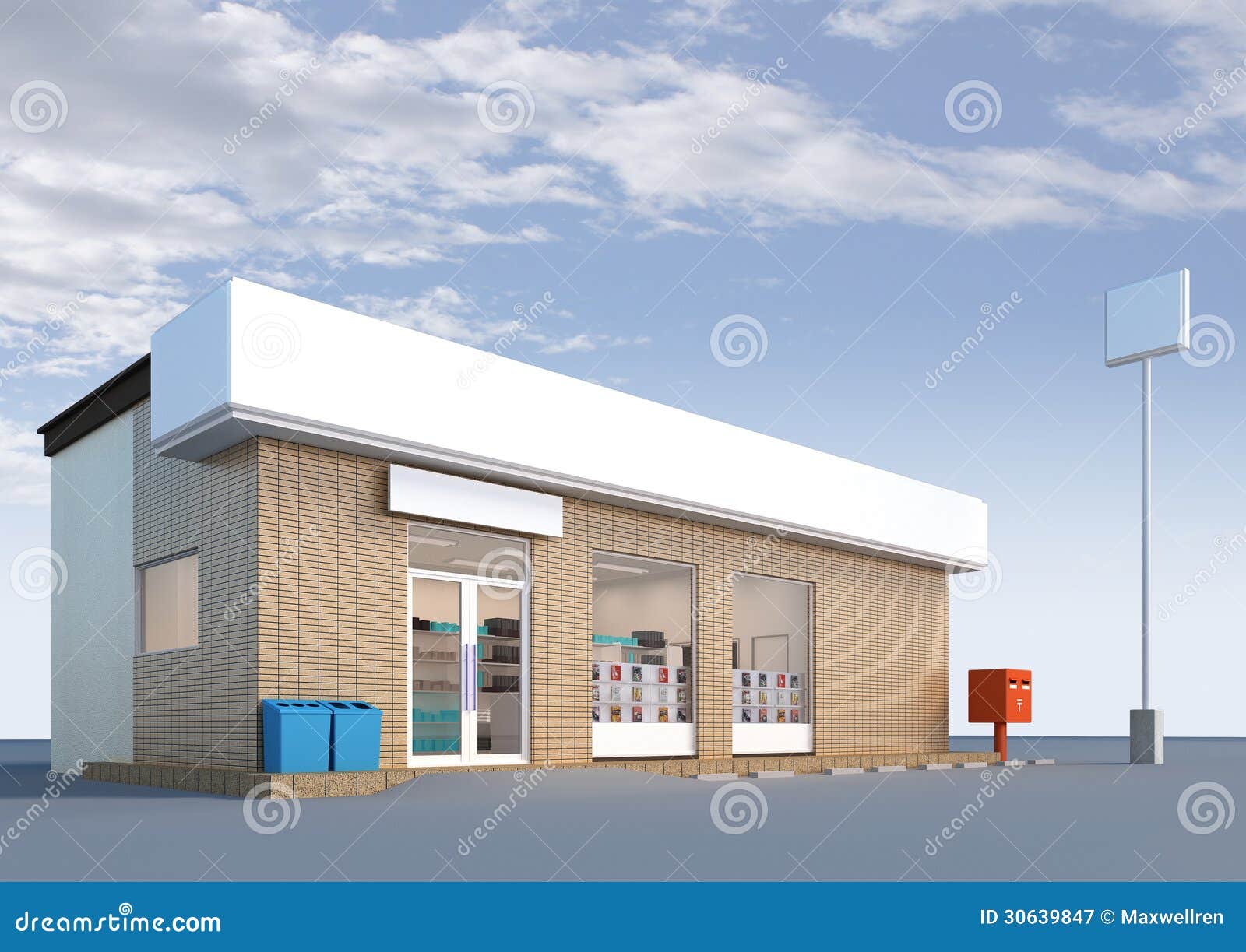 Colmado stock de ilustración. Ilustración de ciudad, muestra - 30639847