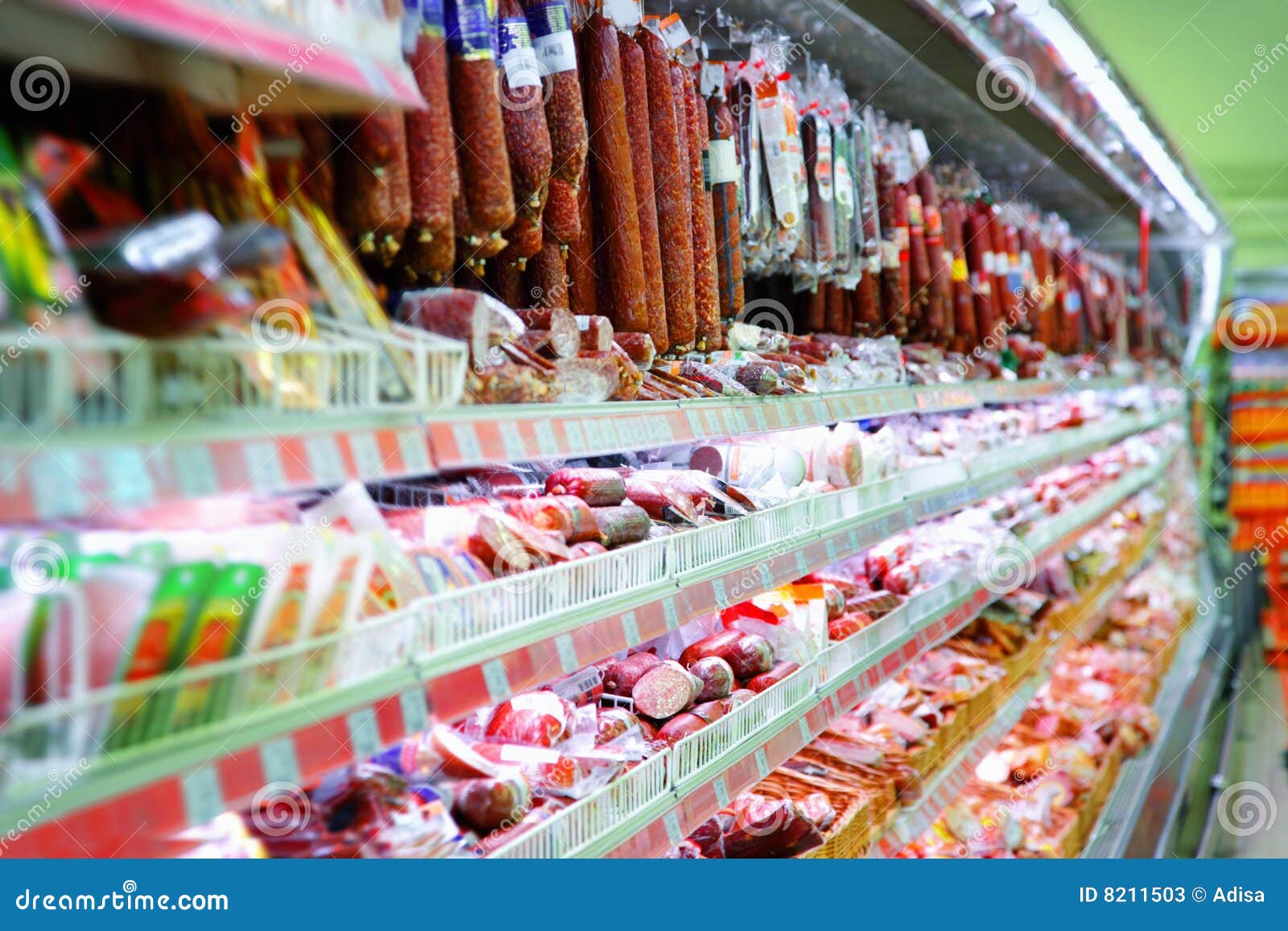 Colmado imagen de archivo. Imagen de cocinero, rojo, mercado - 8211503