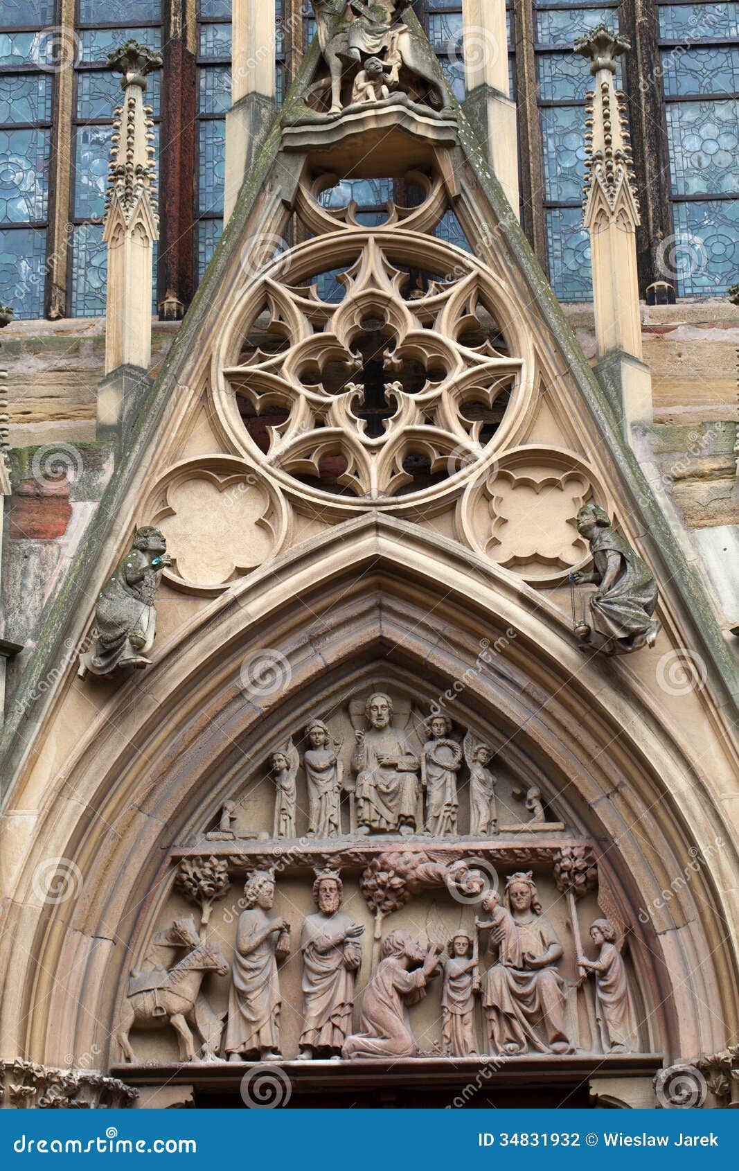 Colmar - Cathedral of Saint Martin Stock Photo - Image of building ...