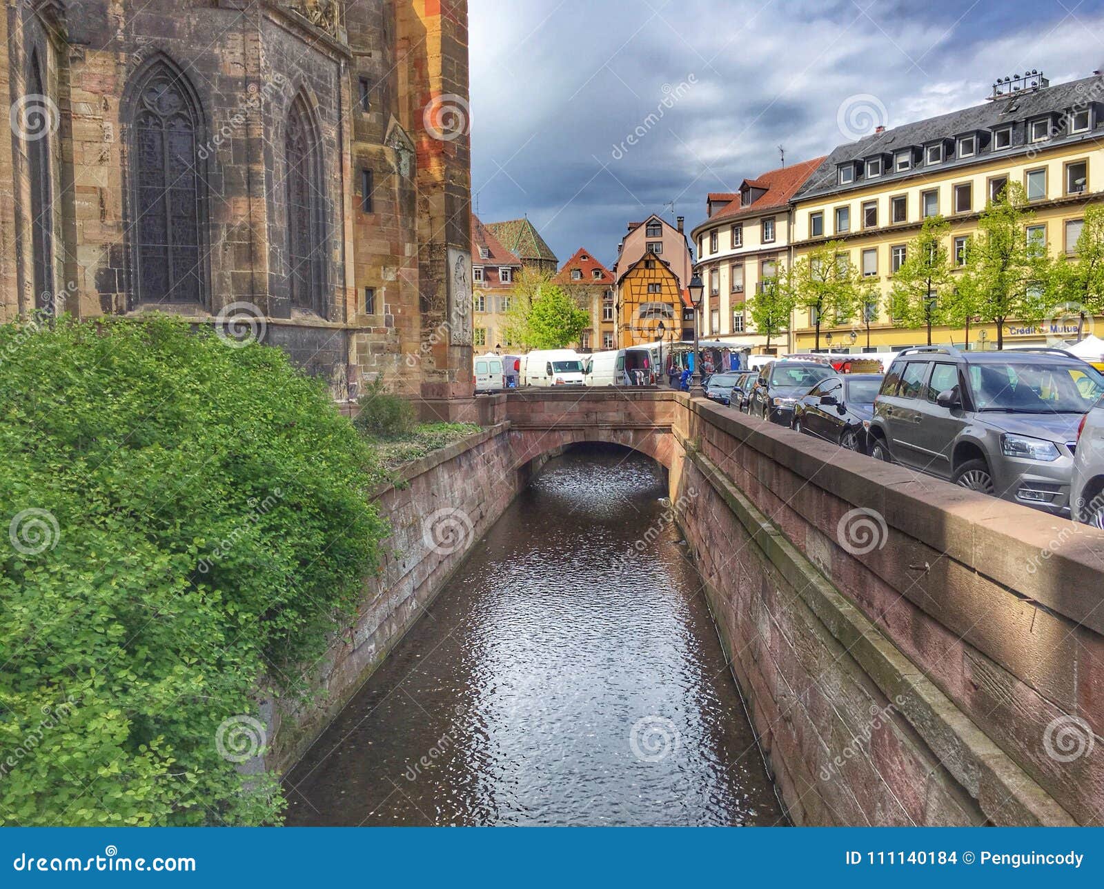 Colmar city view editorial stock image. Image of cityscape - 111140184