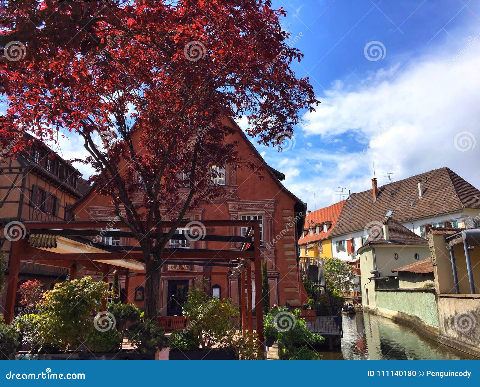Colmar city view stock photo. Image of cityscape, building - 111140180