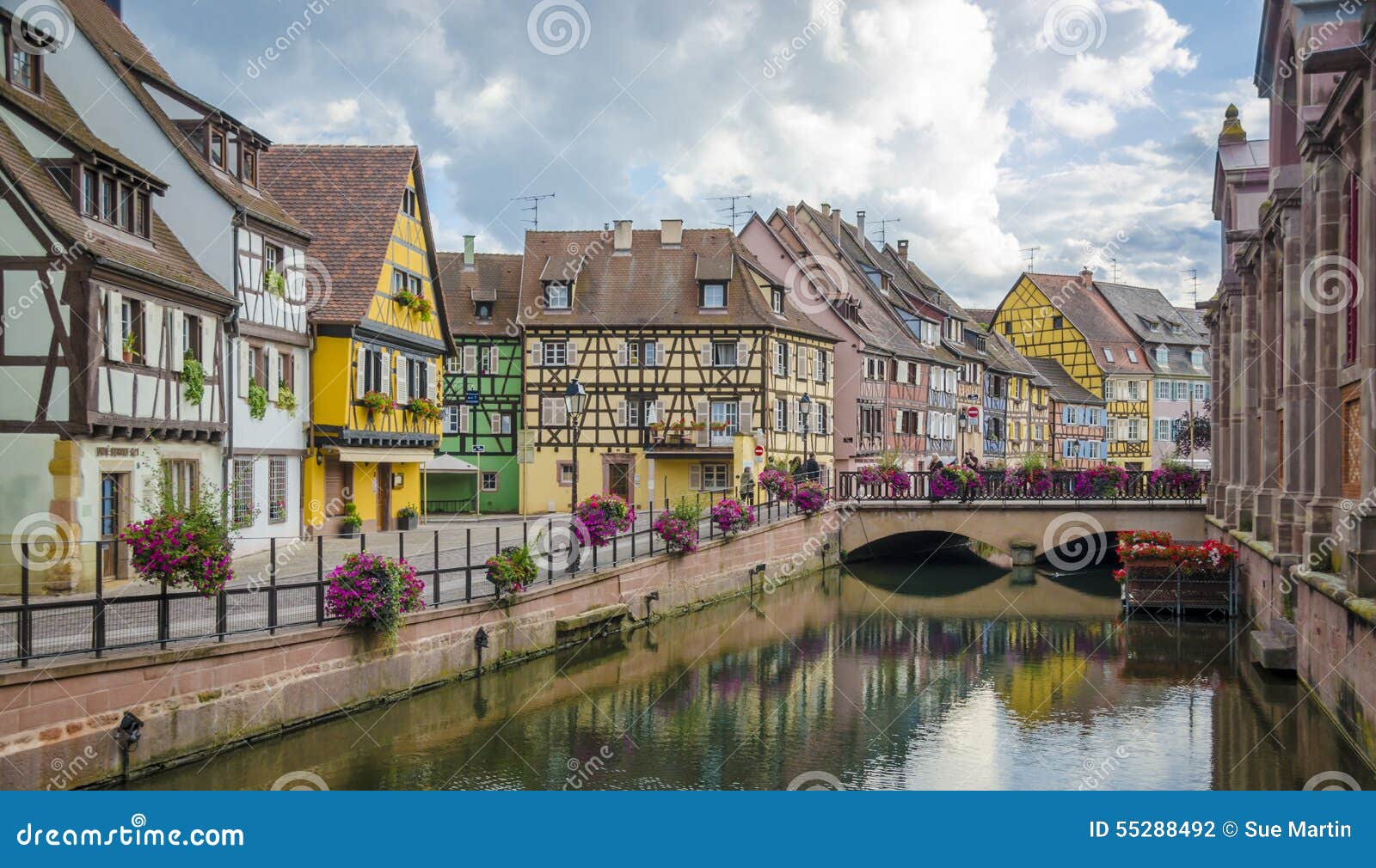 Colmar, De Elzas, Frankrijk Stock Foto - Image of elzas, huis: 55288492