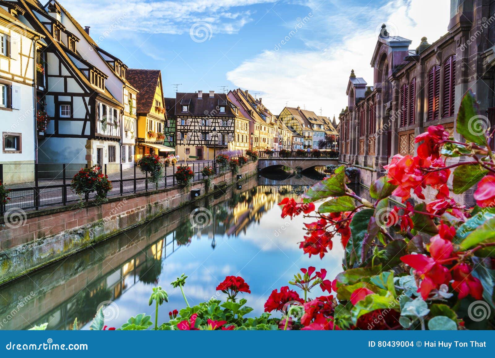 Colmar, De Elzas, Frankrijk Stock Foto - Image of bestemming, sprookje ...