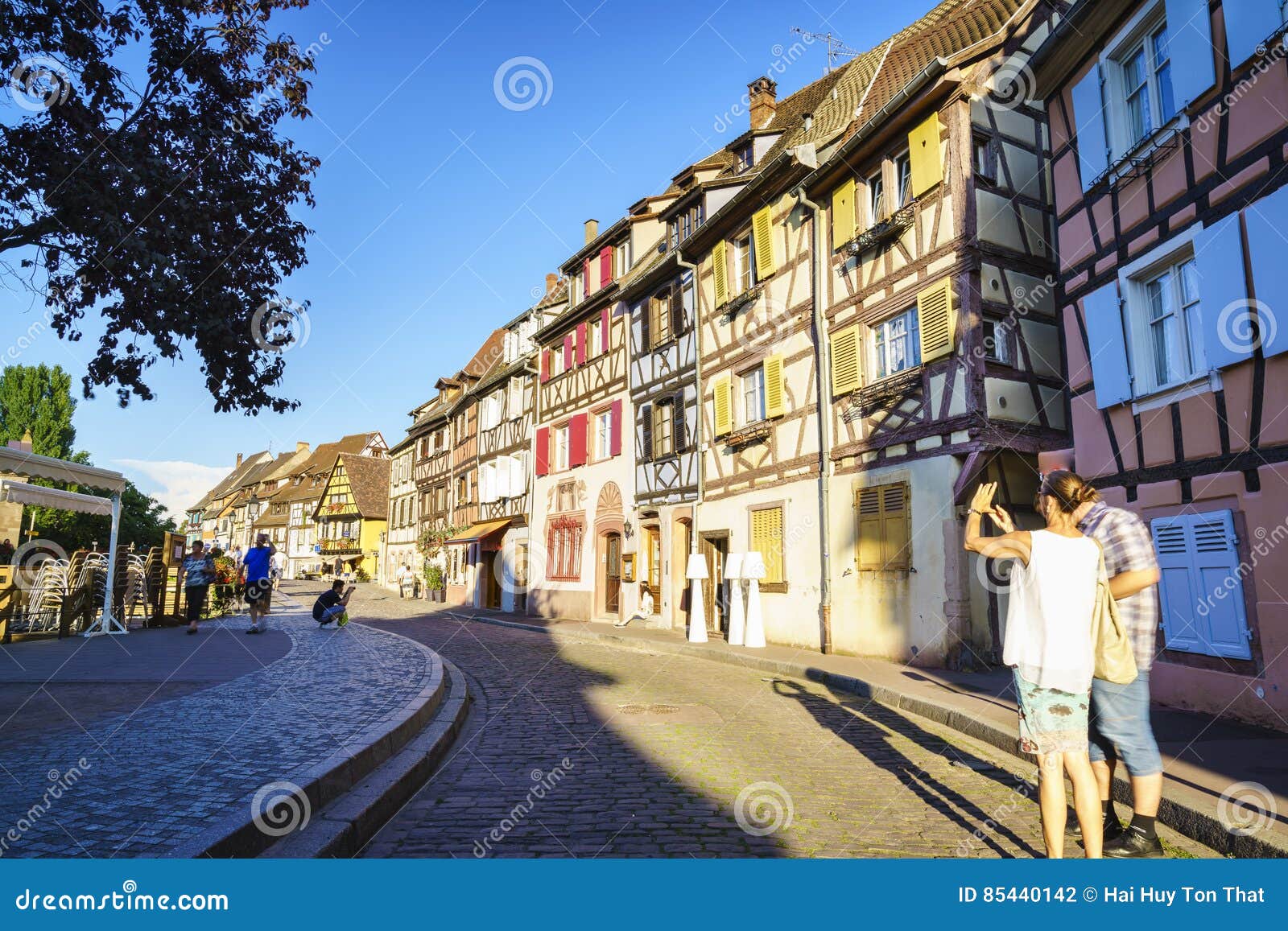 Colmar, Elsass, Frankreich redaktionelles stockfotografie. Bild von ...