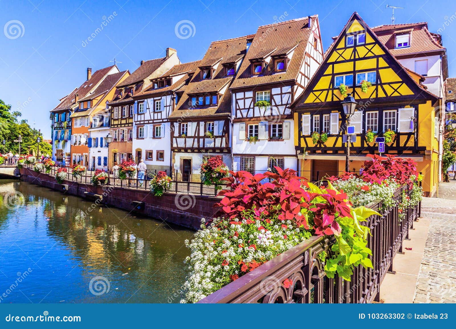 Colmar, France fotografia editorial. Imagem de ponte - 103263302
