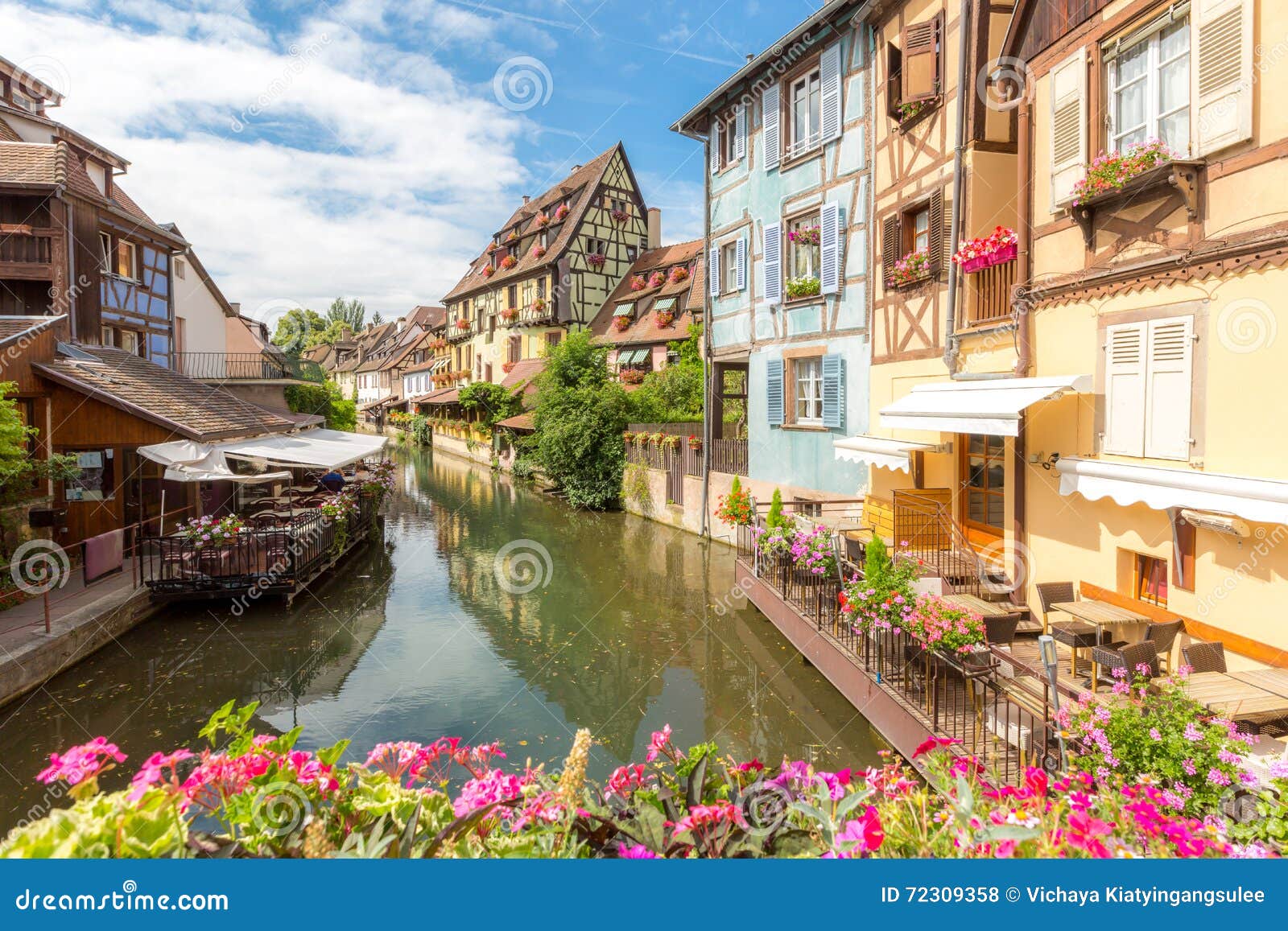 Colmar Frankreich stockfoto. Bild von malerisch, kanal - 72309358